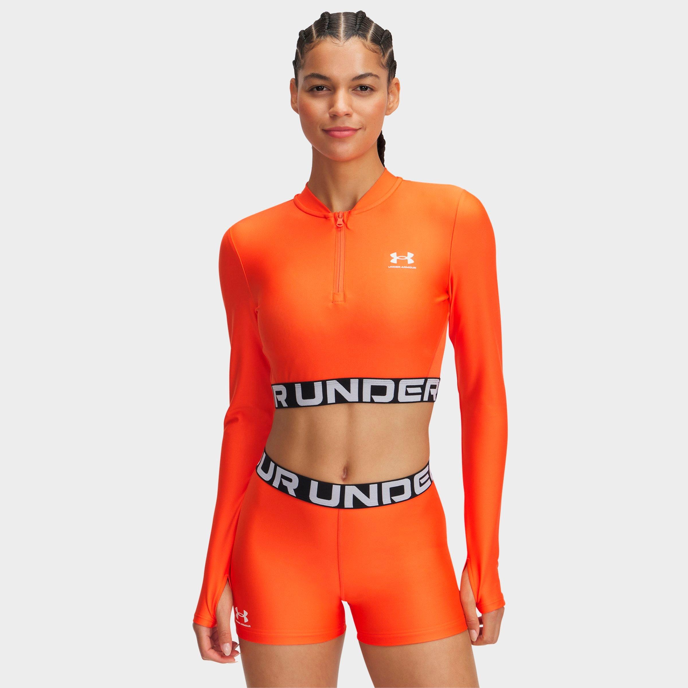 Click here for Under Armour Womens HeatGear Rib Long-Sleeve Quart... prices