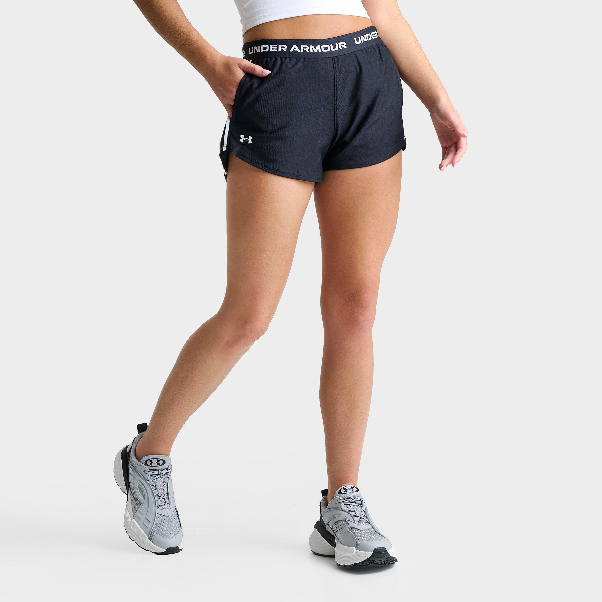 Click here for Under Armour Womens UA Tech Play Up 3 Shorts in Bl... prices