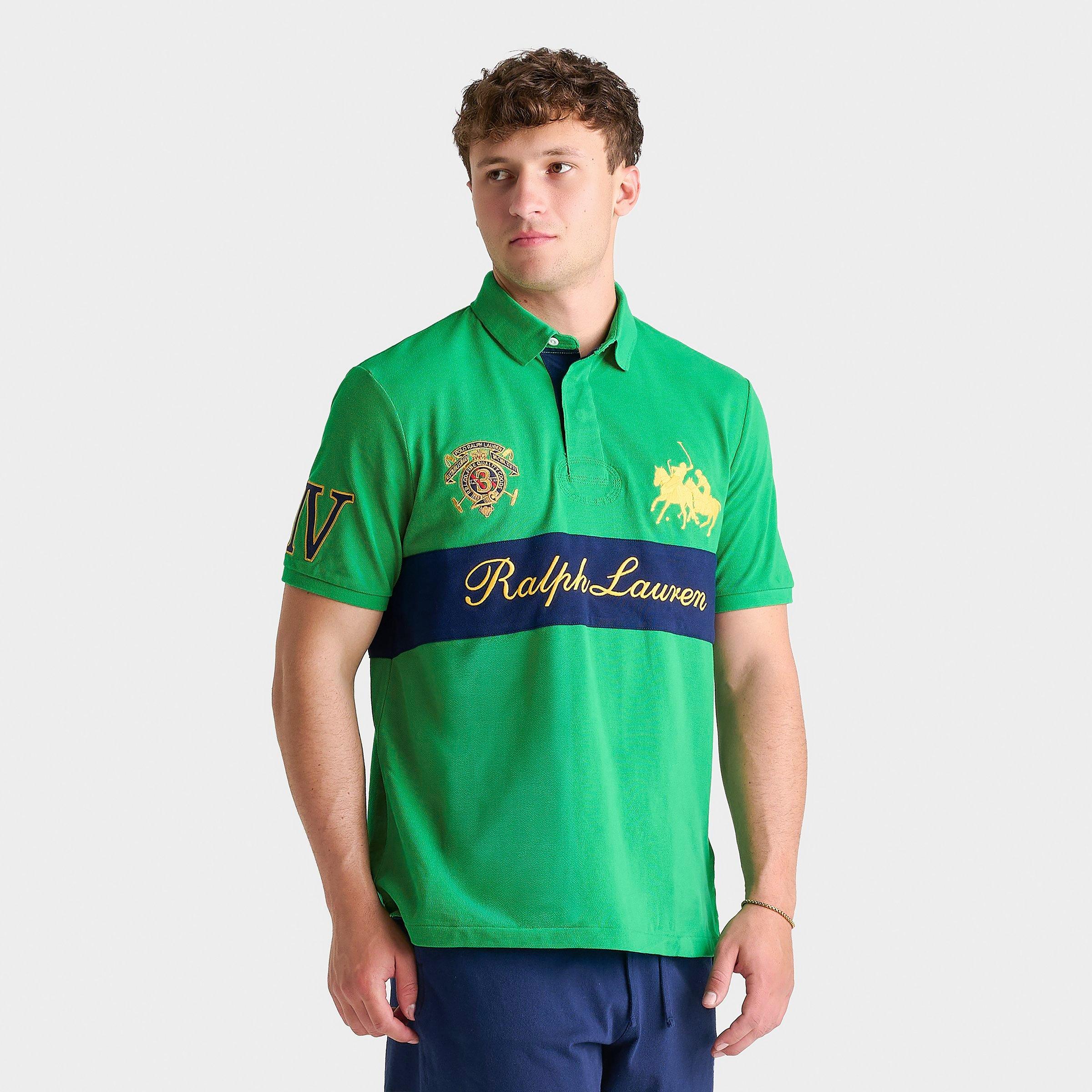 Click here for Polo Ralph Lauren Mens Striped Crest Jersey Polo S... prices