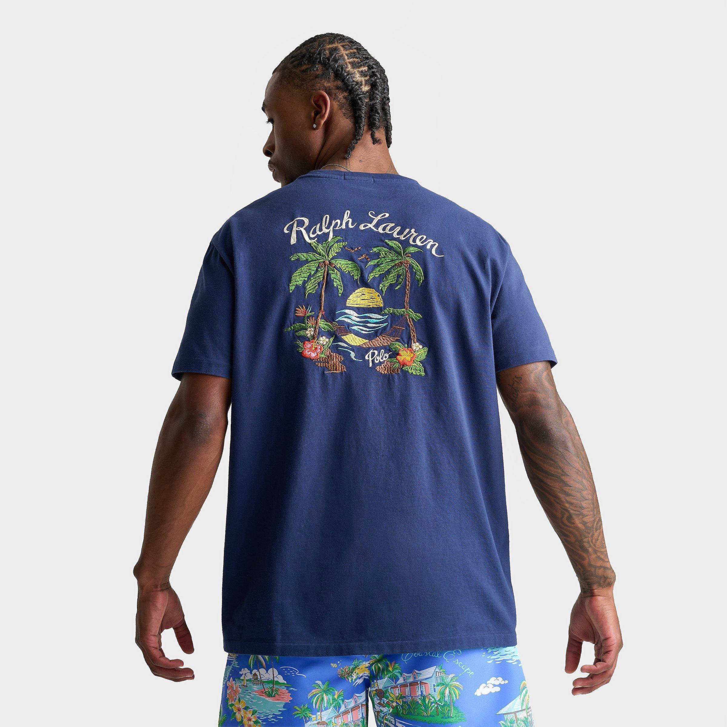 Click here for Polo Ralph Lauren Mens Palm Tree T-Shirt in Dark C... prices