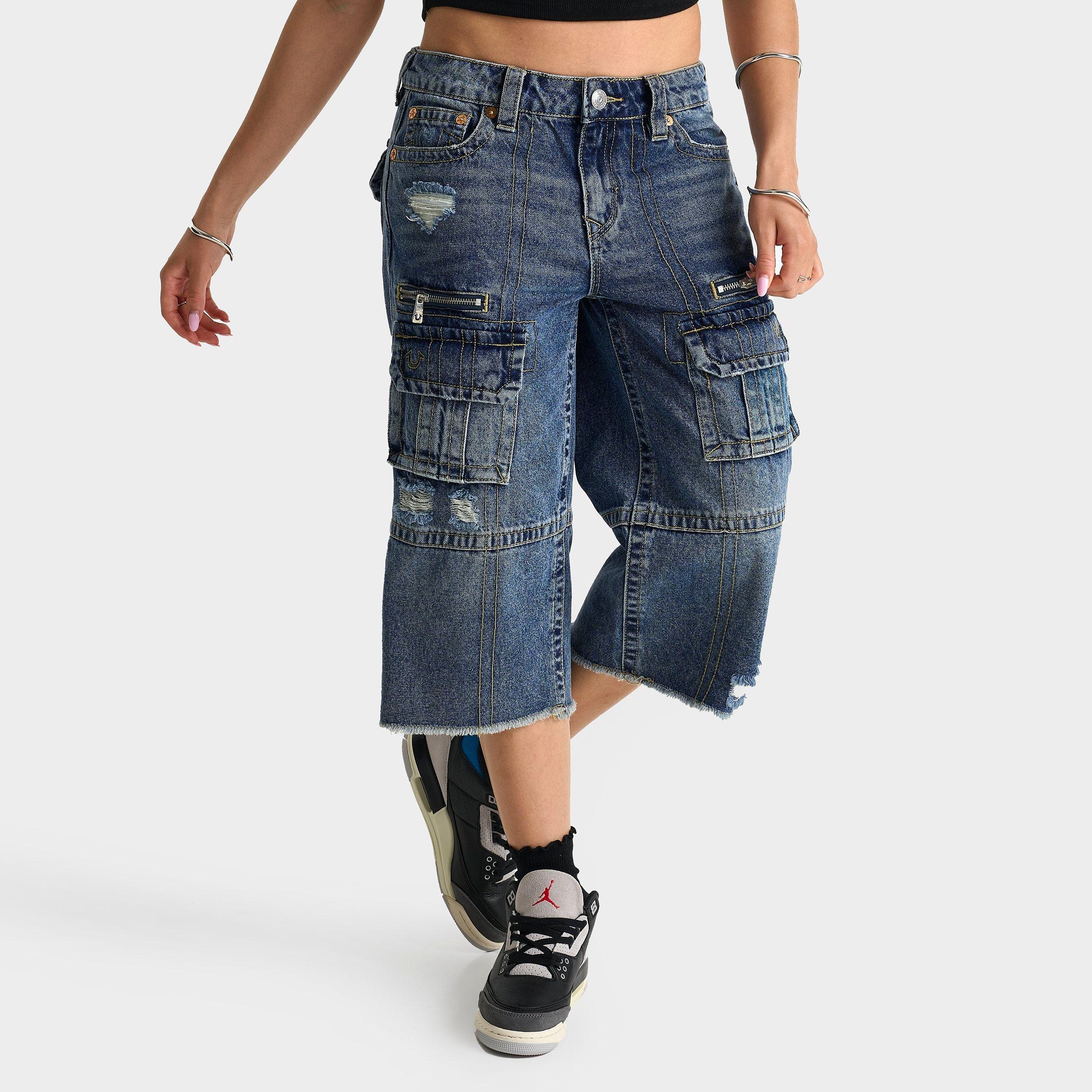 Click here for True Religion Womens Bobbi Baggy Denim Capri Pants... prices