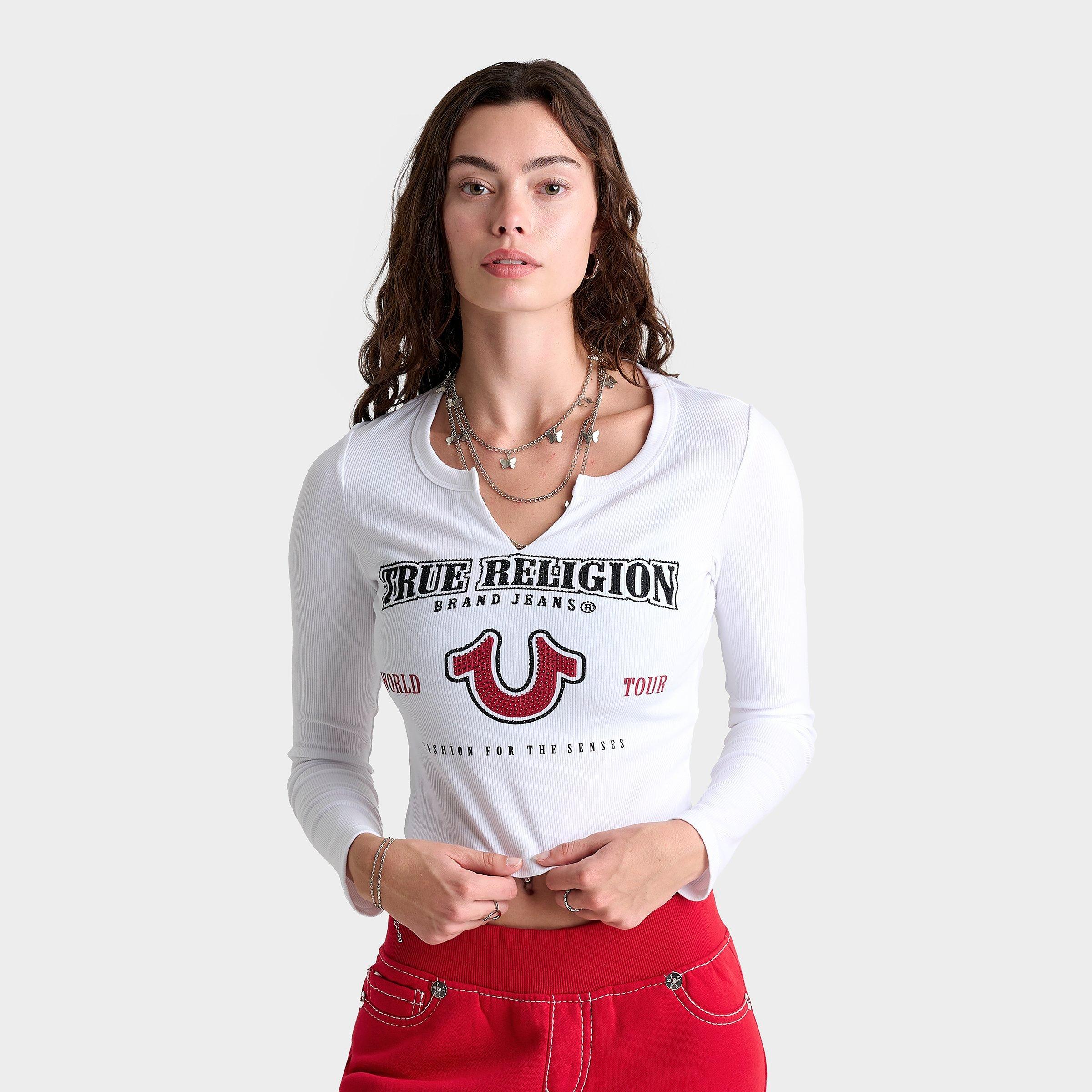 Click here for True Religion Womens Logo Long-Sleeve Baby T-Shirt... prices