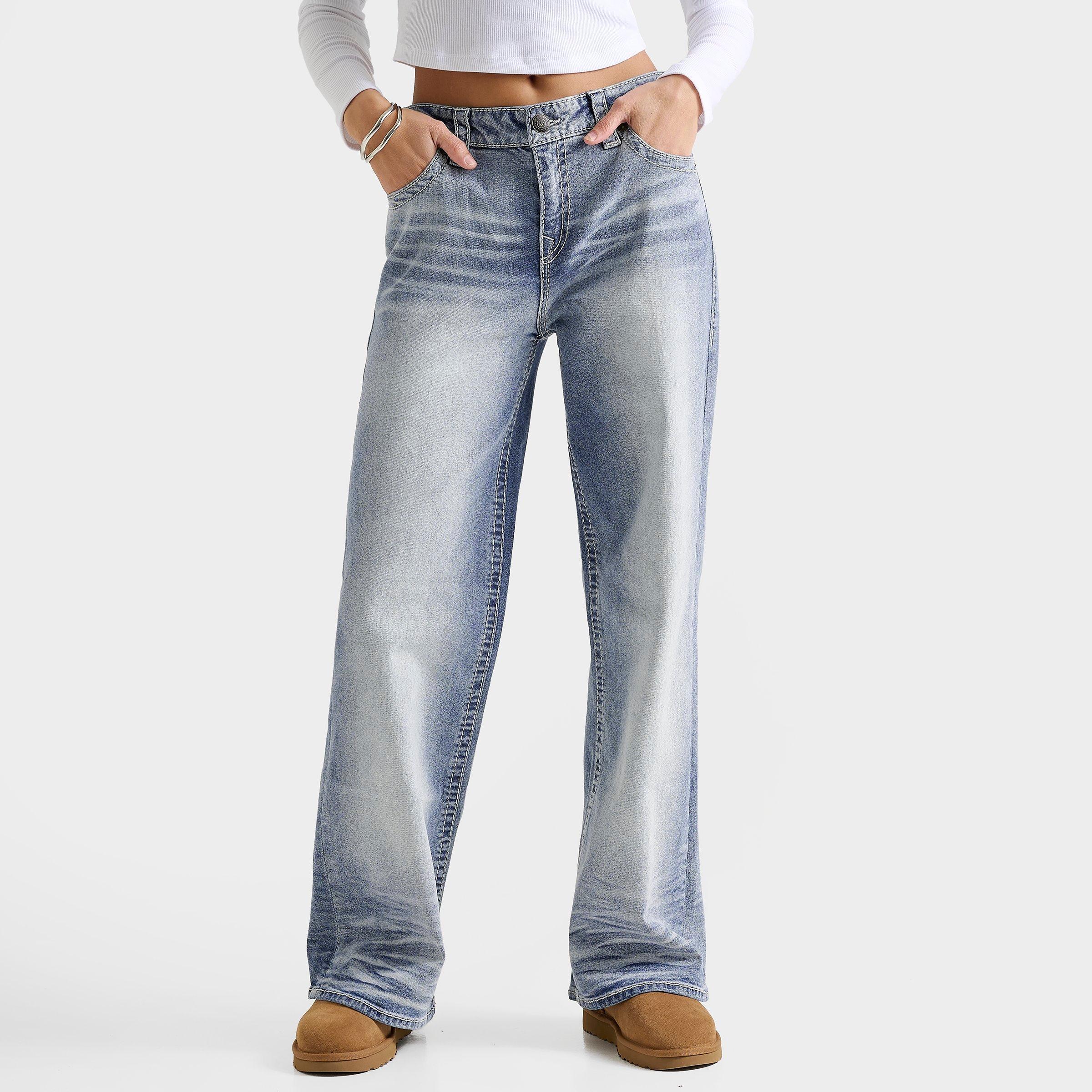 Click here for True Religion Womens Bobbi Mid Rise Big T Baggy Je... prices