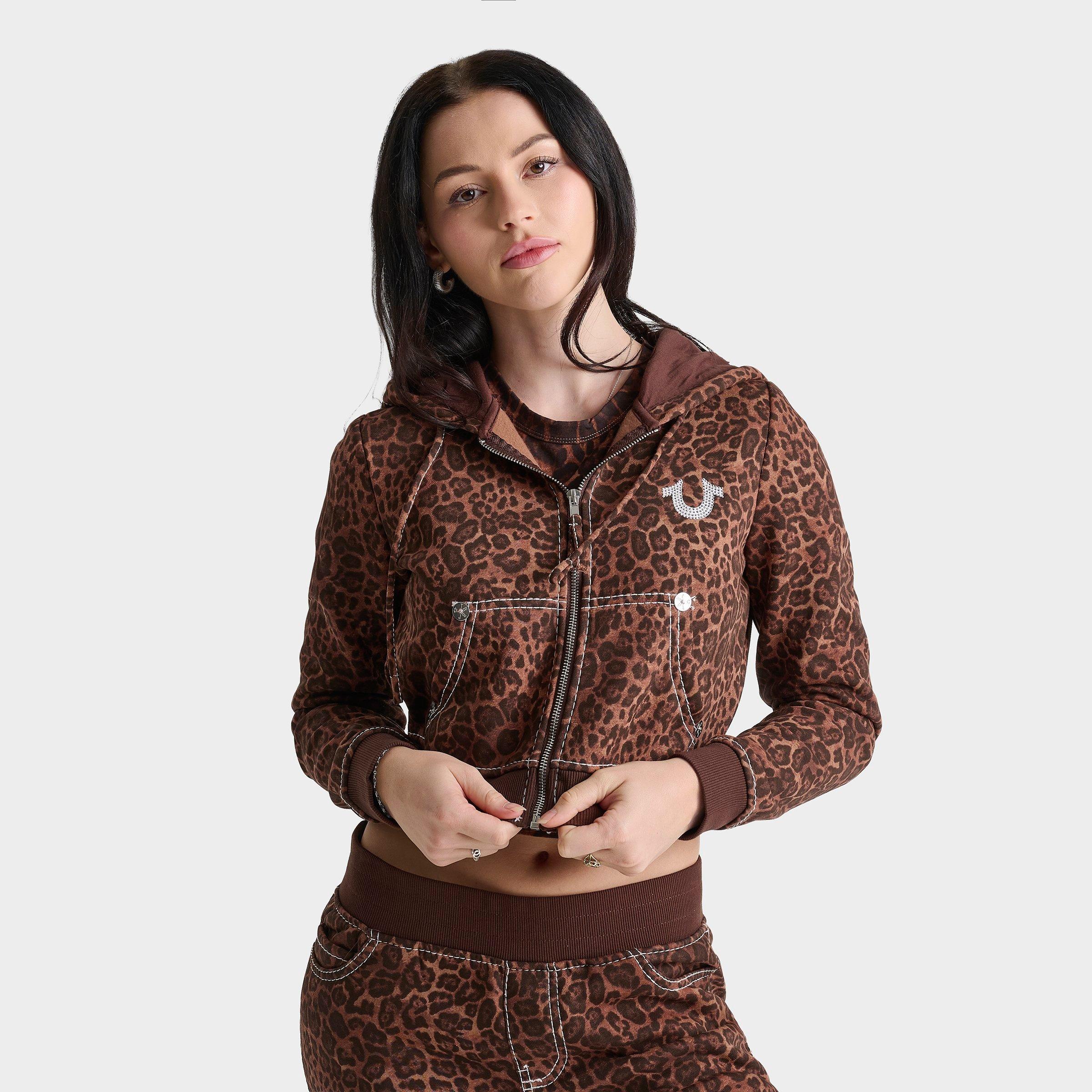 Click here for True Religion Womens Leopard Crystal Shrunken Big... prices