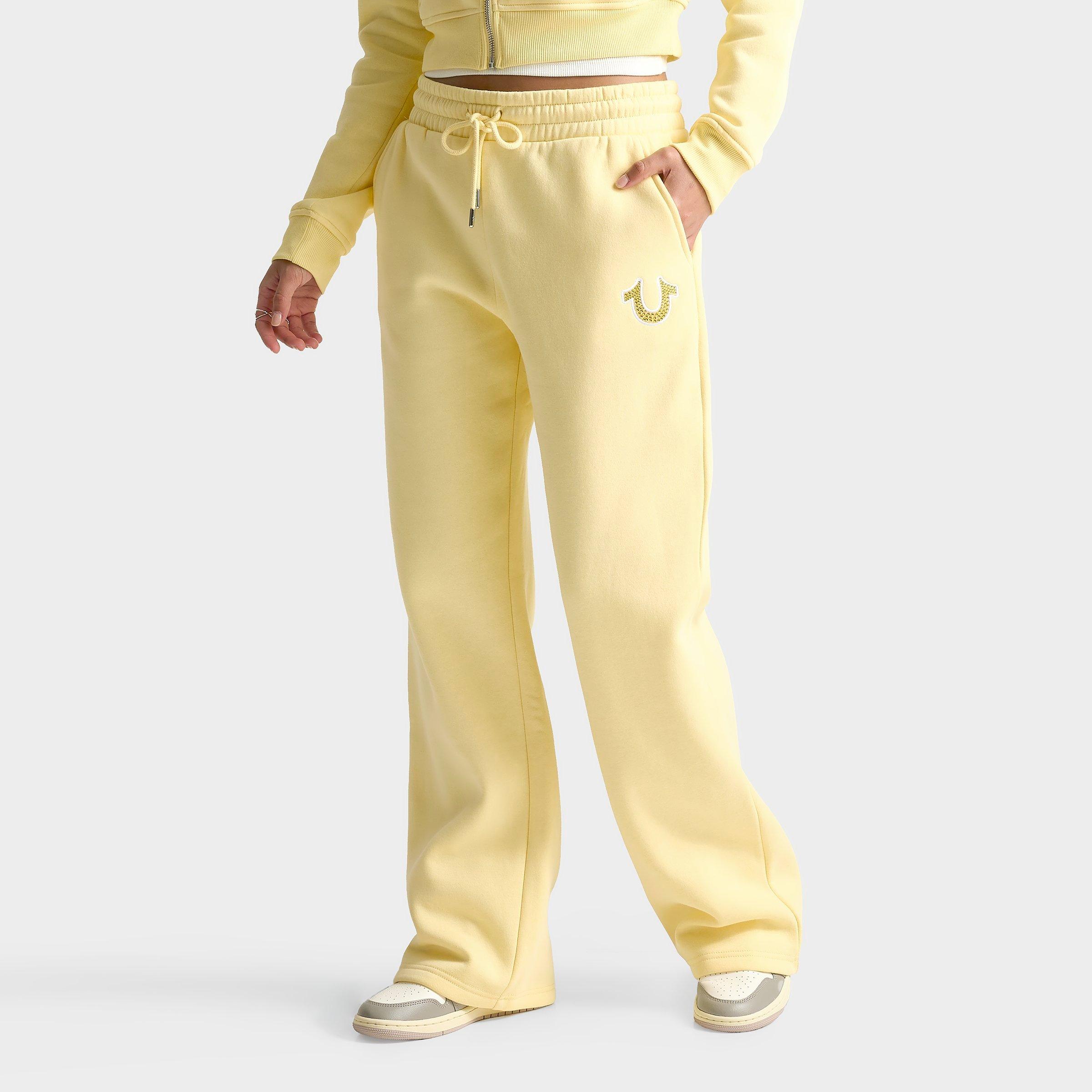 Click here for True Religion Womens Crystal Script Wide-Leg Jogge... prices