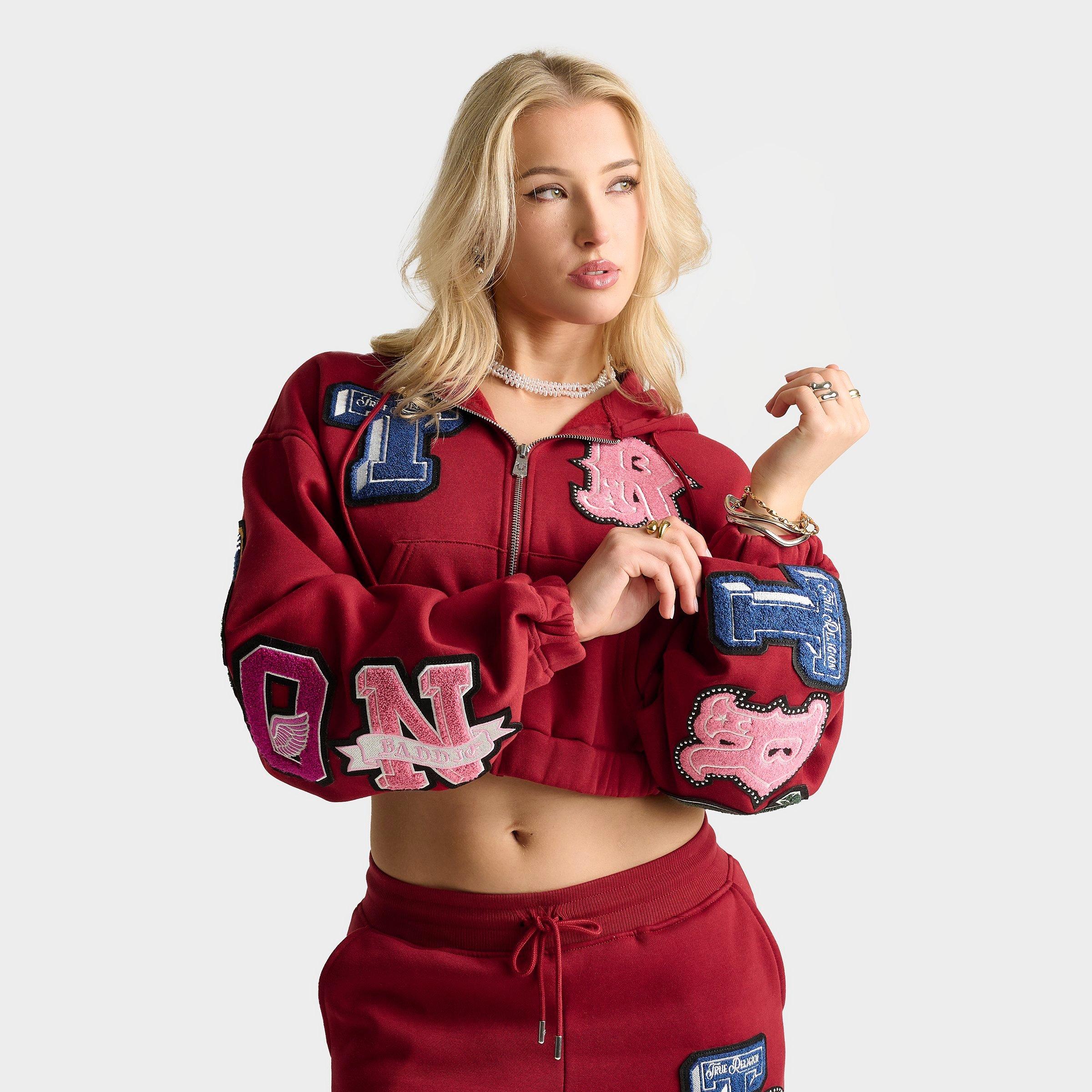 Click here for True Religion Womens Crystal Patch Girlfriend Crop... prices