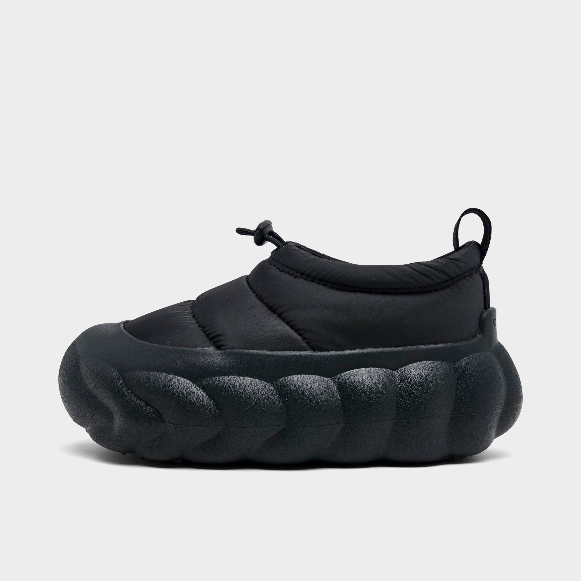 Click here for Crocs Womens Overpuff Shorty Bootie Slippers in Bl... prices