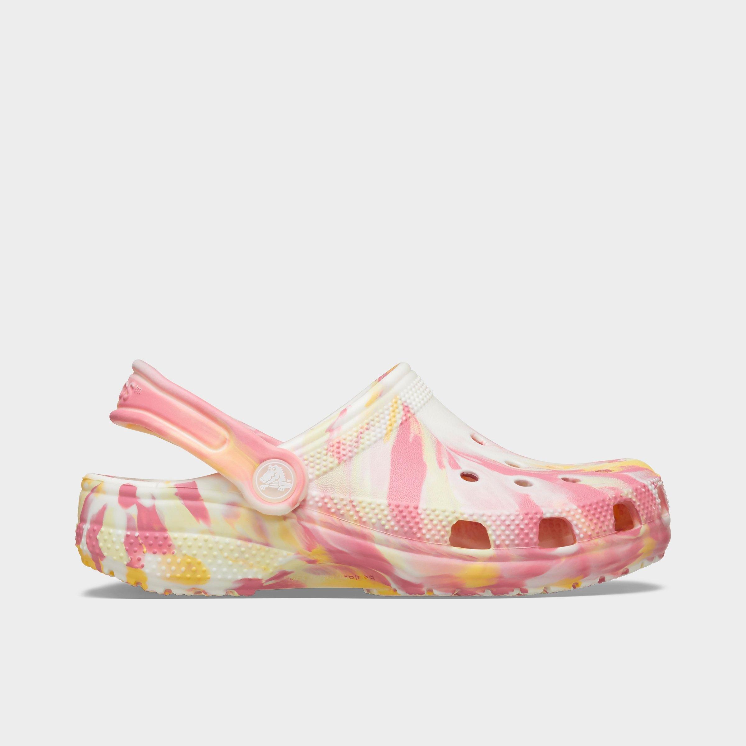 Click here for Crocs Big Kids Glow-In-The-Dark Marbled Classic Cl... prices