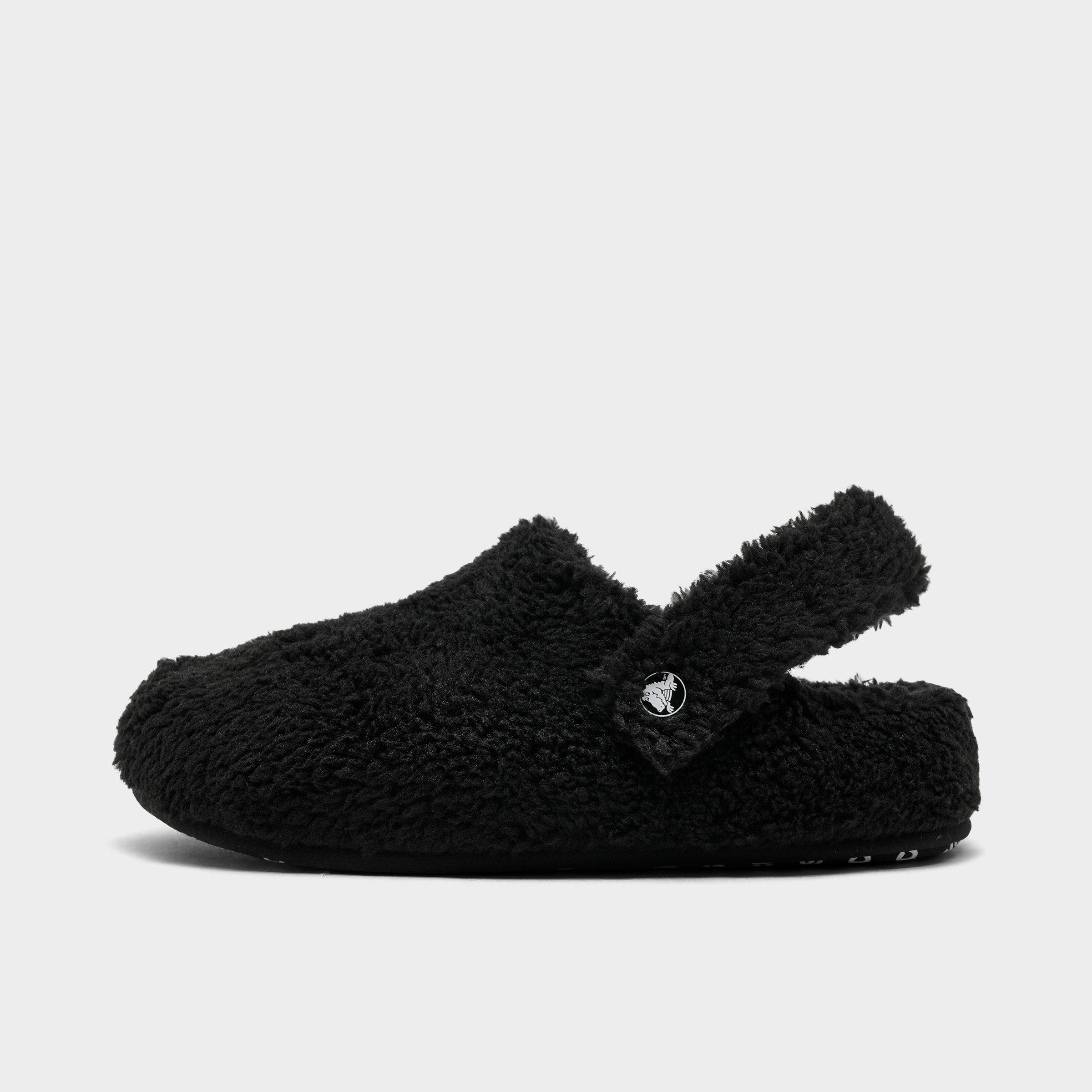 Click here for Crocs Girls Big Kids Classic Cozzzy Slippers in Bl... prices