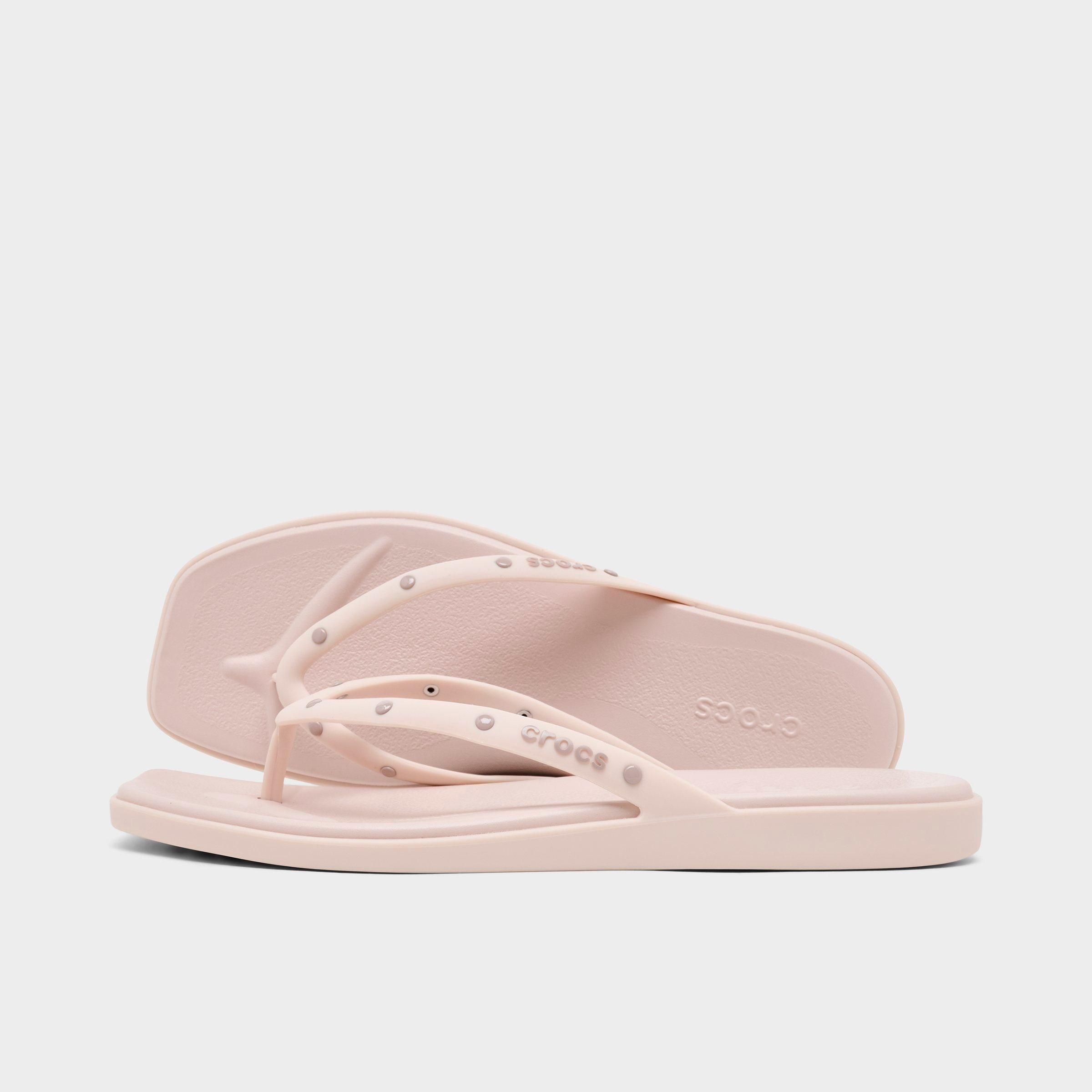 Click here for Crocs Womens Miami Studded Flip Sandals in Quartz... prices