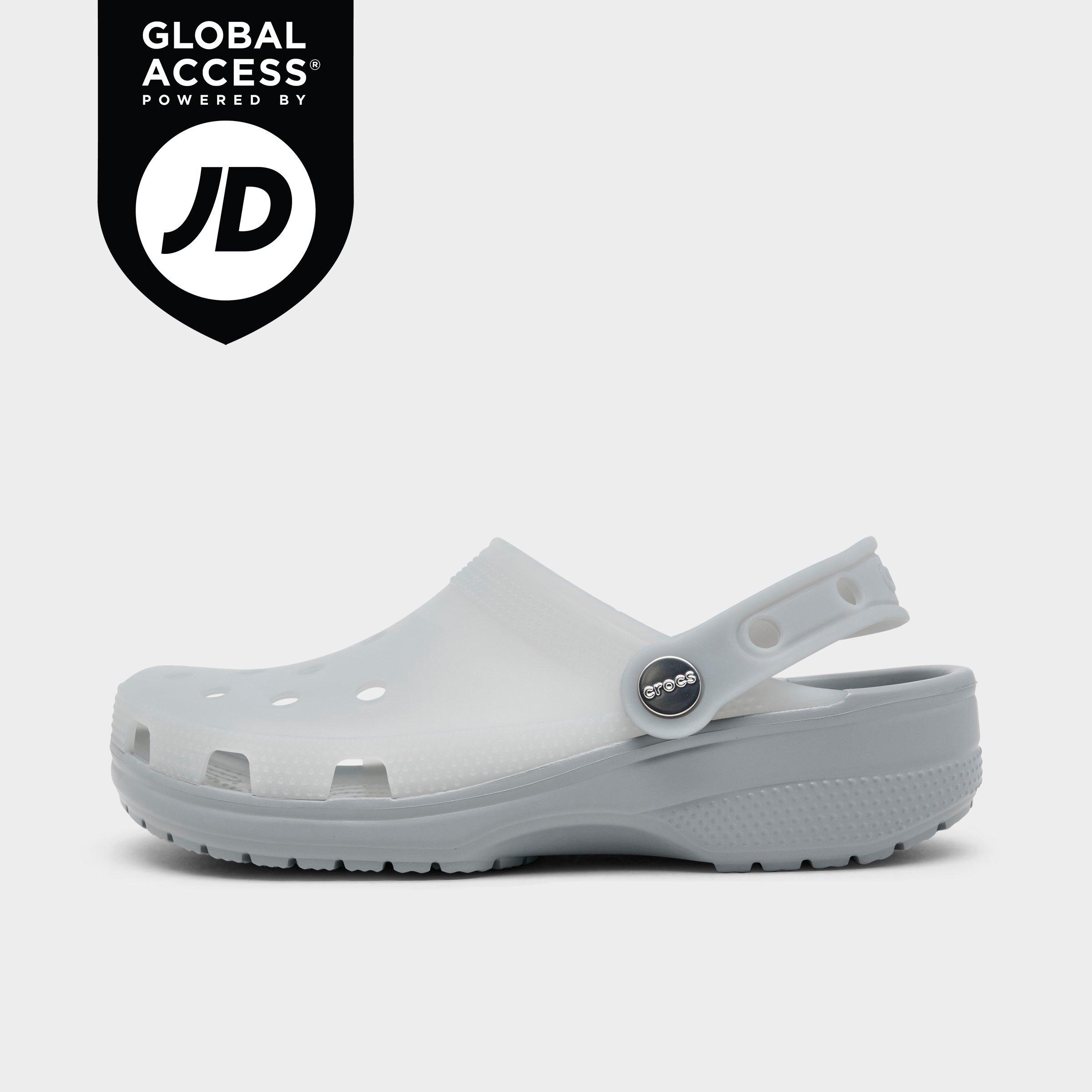 Click here for Crocs Womens Frosted Classic Clog Shoes in Light G... prices