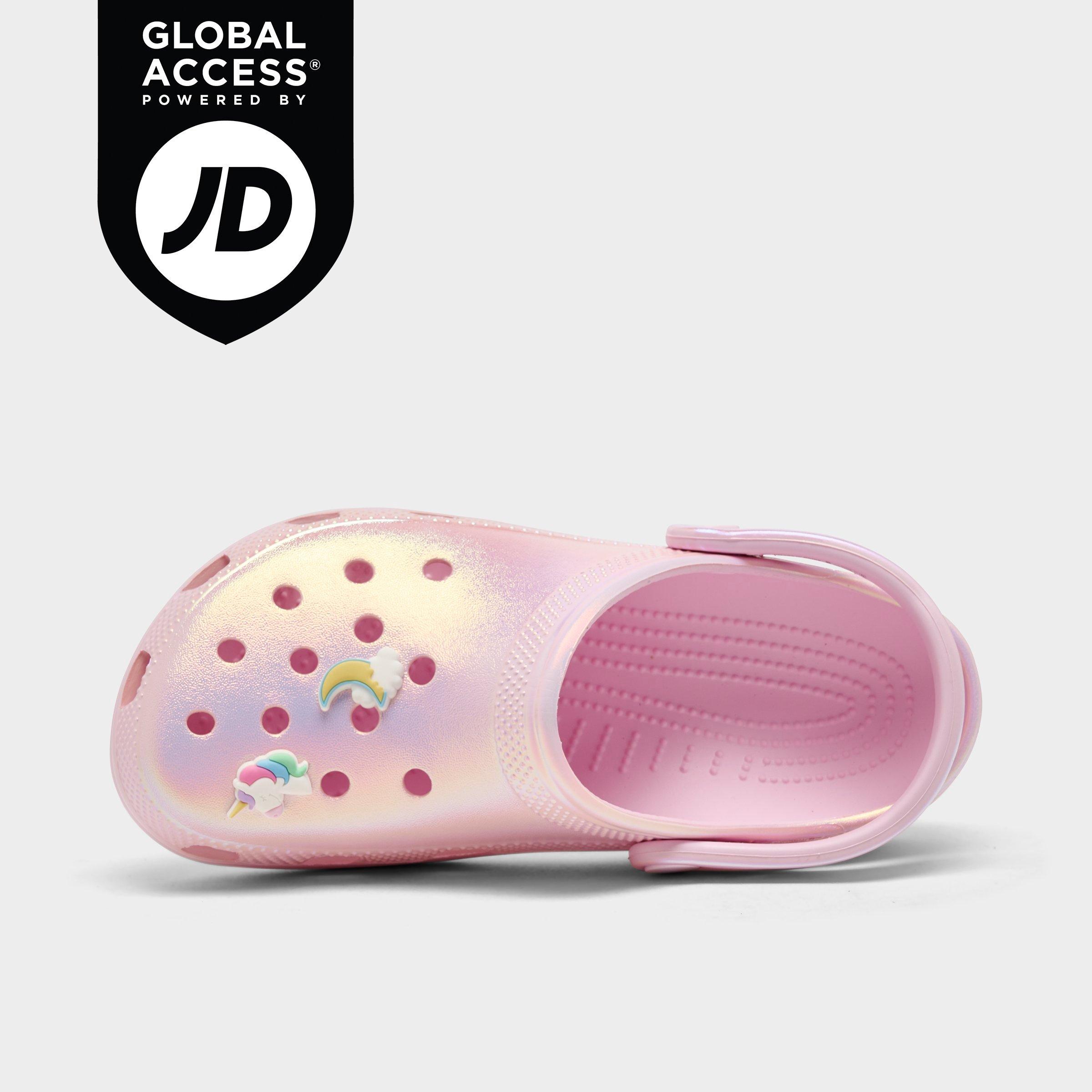 Click here for Crocs Big Kids Unicorn Classic Clogs in Pink Multi... prices