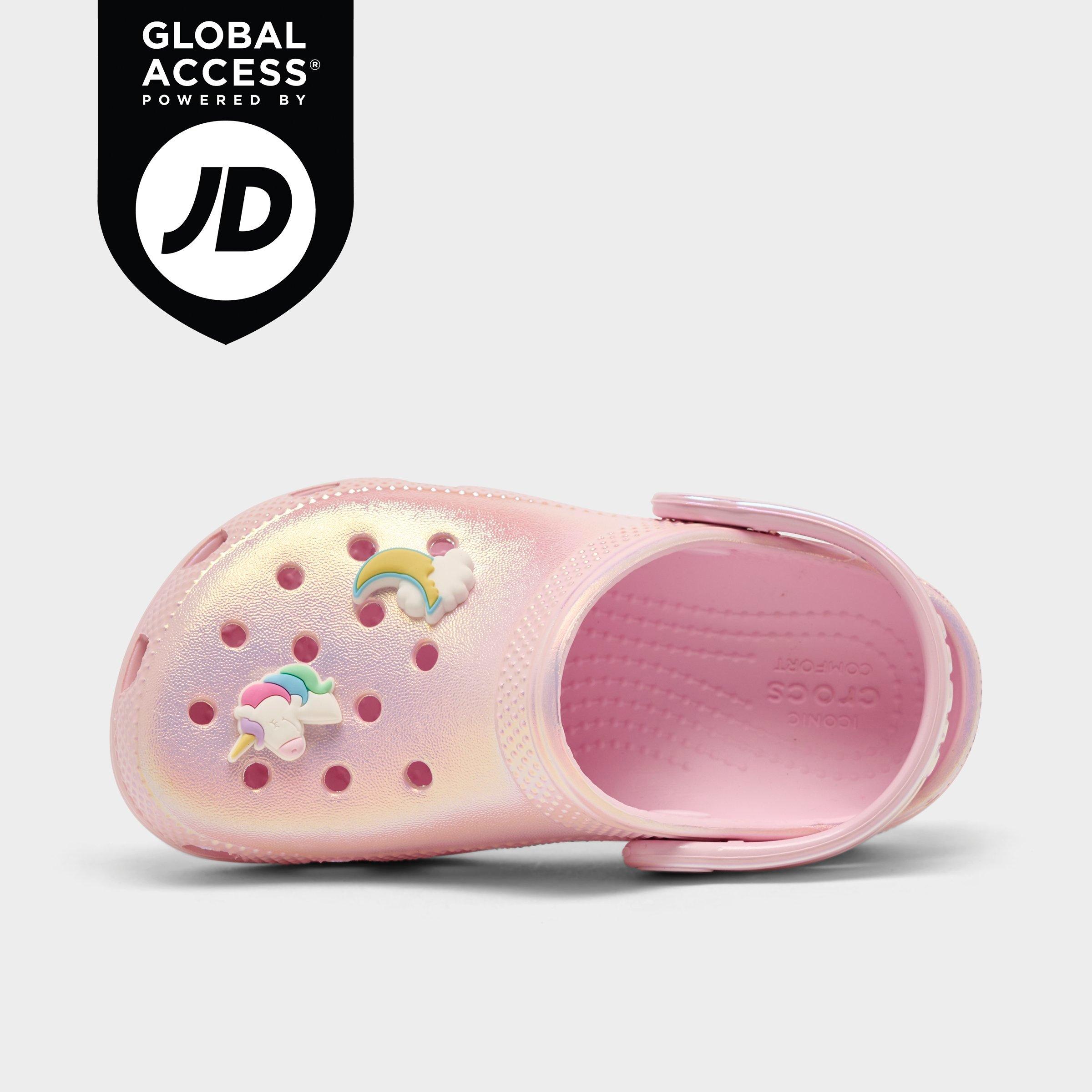 Click here for Crocs Girls Toddler Unicorn Classic Clog Shoes in... prices