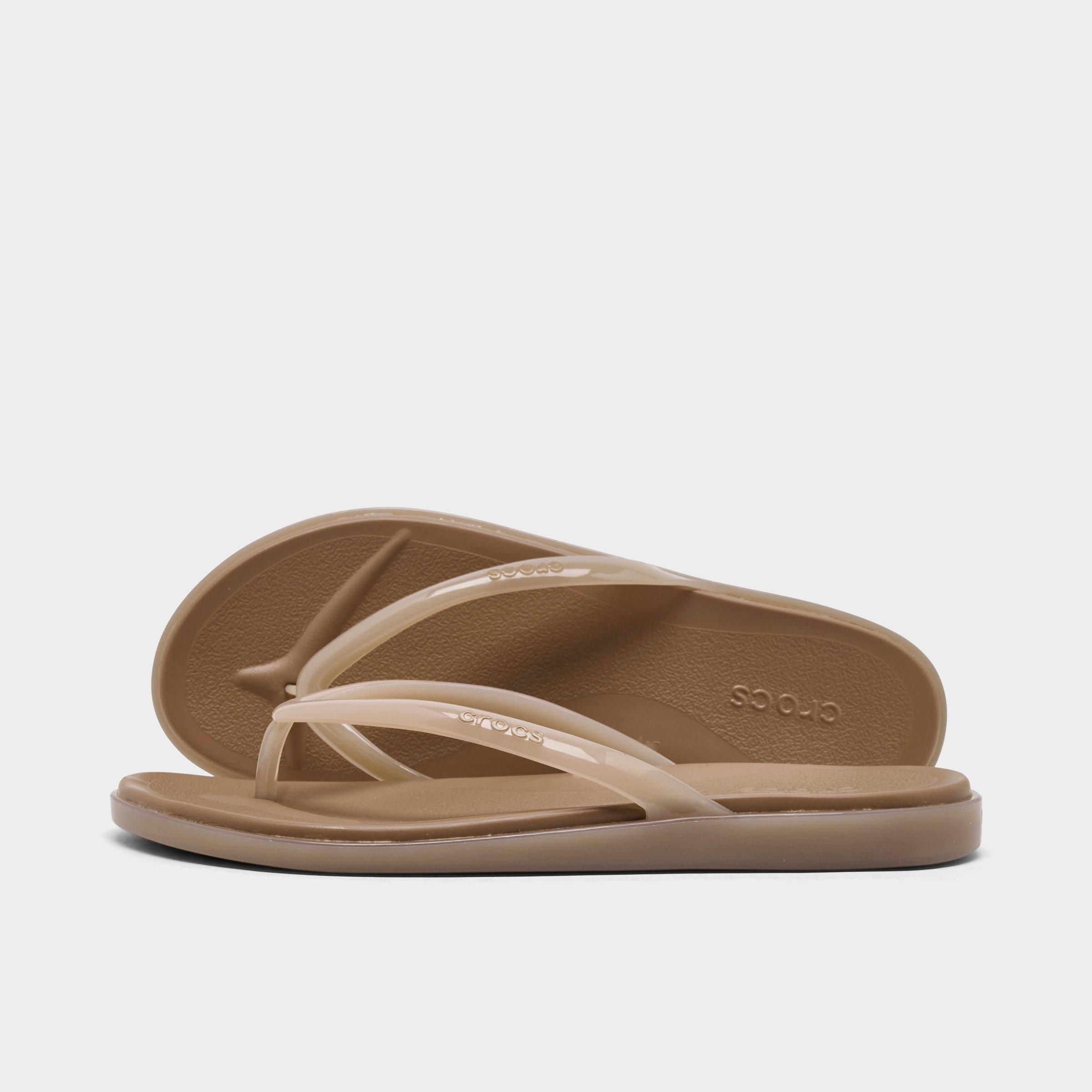 Click here for Crocs Womens Miami Round Toe Jelly Flip Flop Sanda... prices