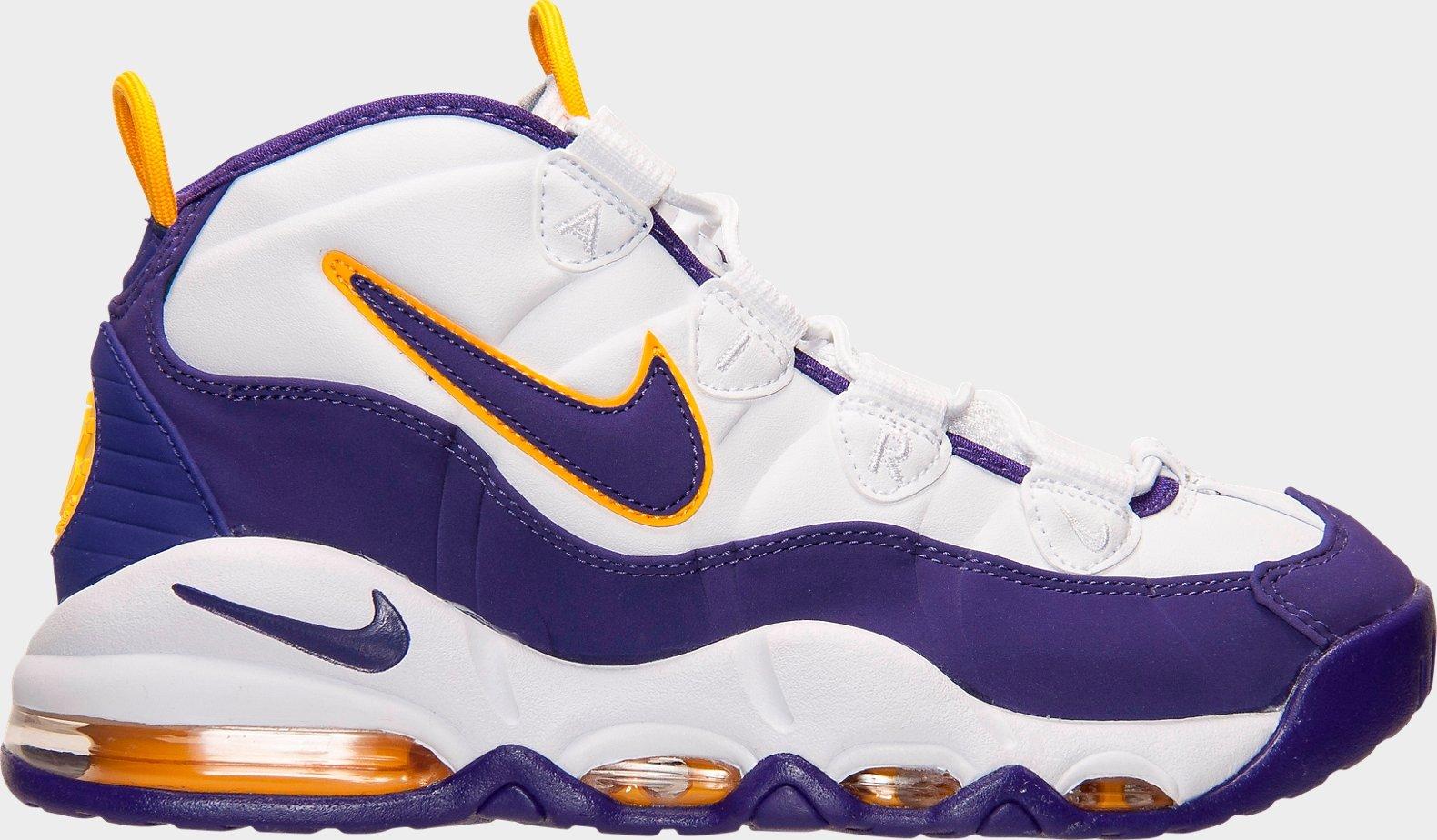 Click here for Nike Mens Air Max Uptempo Basketball Shoes in whit... prices