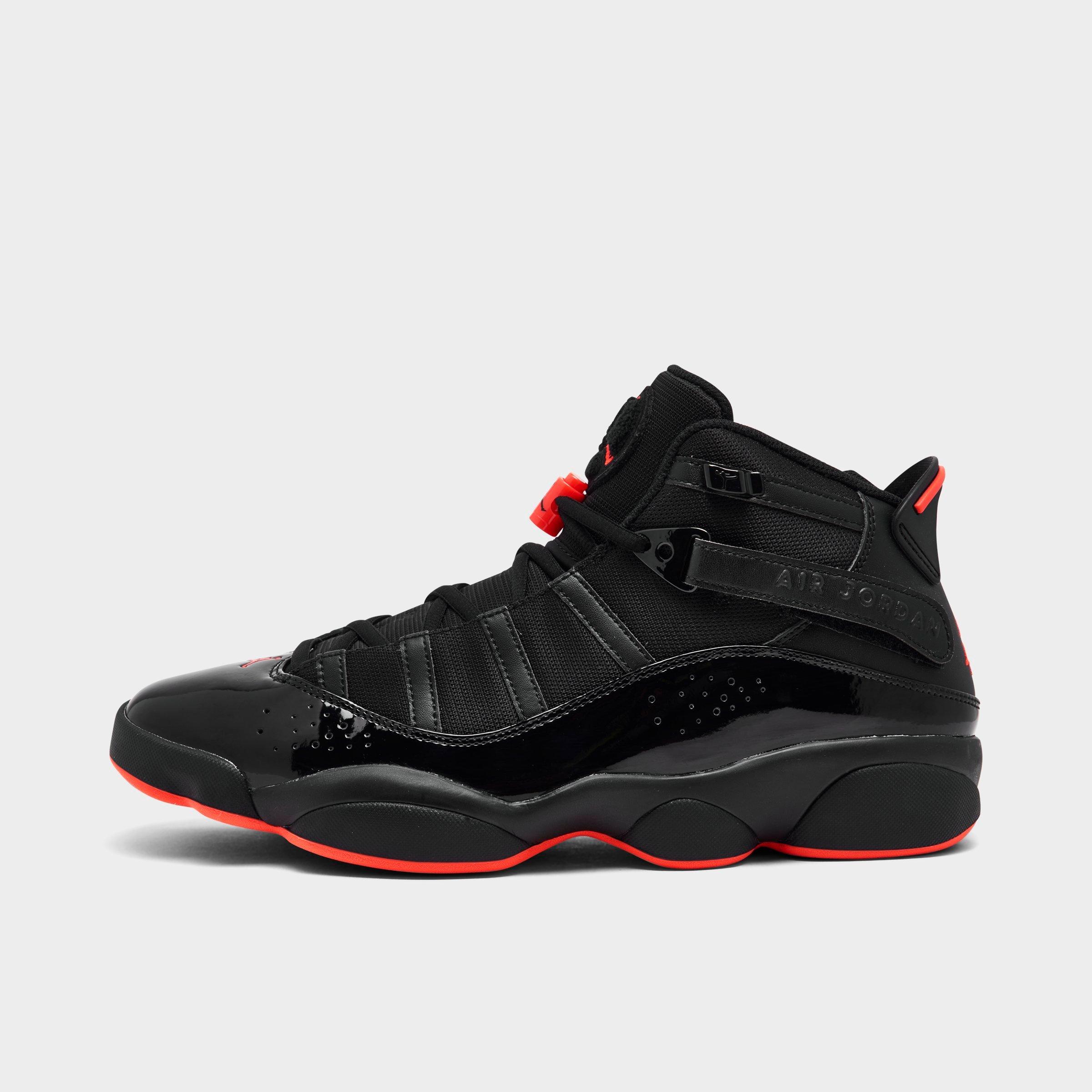 Click here for Jordan Mens Air 6 Rings Basketball Shoes in Black/... prices