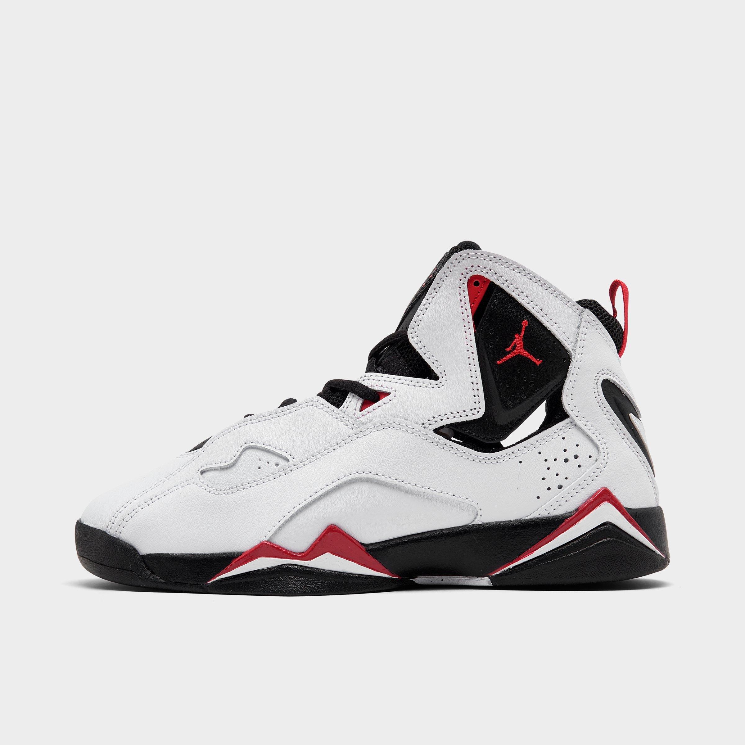 Click here for Jordan Big Kids True Flight Basketball Shoes in Wh... prices
