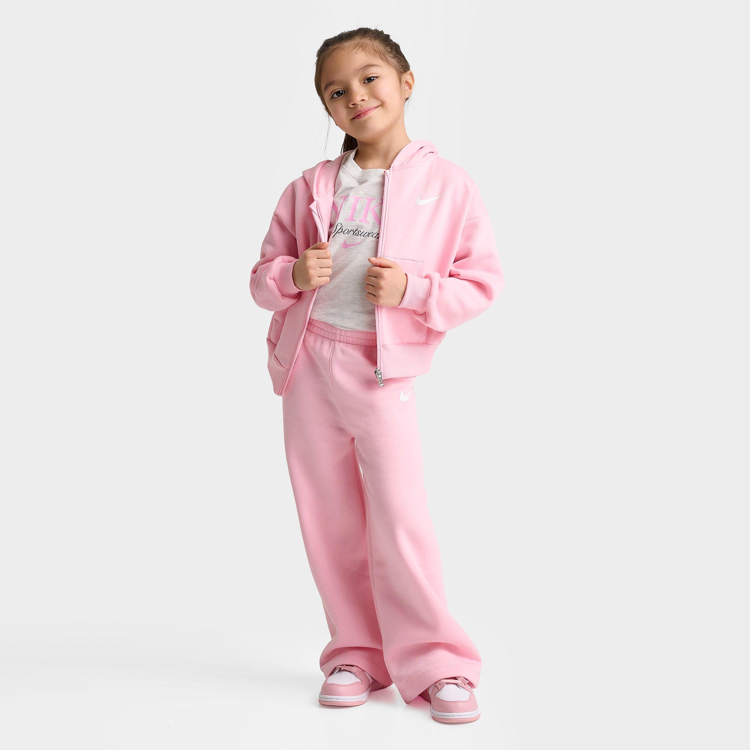 Click here for Nike Girls Little Kids Full-Zip Hoodie and Wide Le... prices