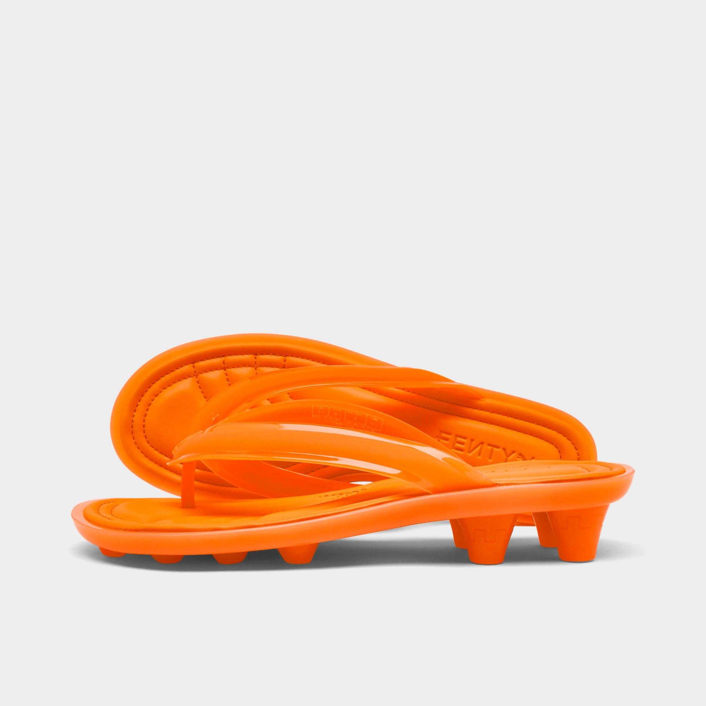Click here for PUMA Womens X FENTY Cat Cleat Jelly Flip-Flop Sand... prices