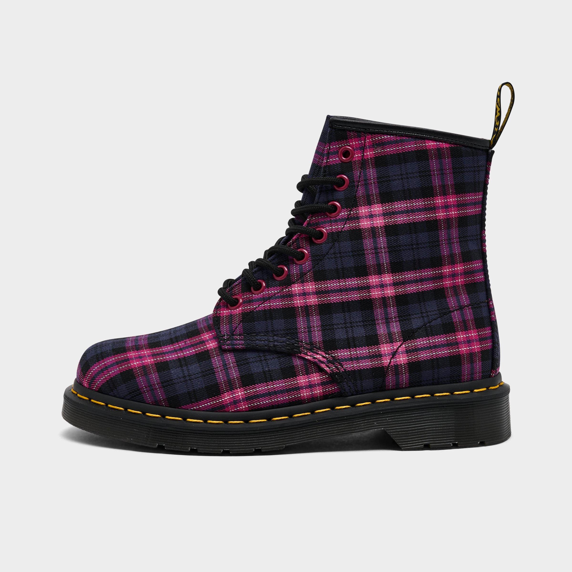Click here for Dr. Martens Womens 1460 Tartan Lace Up Boots in Pi... prices
