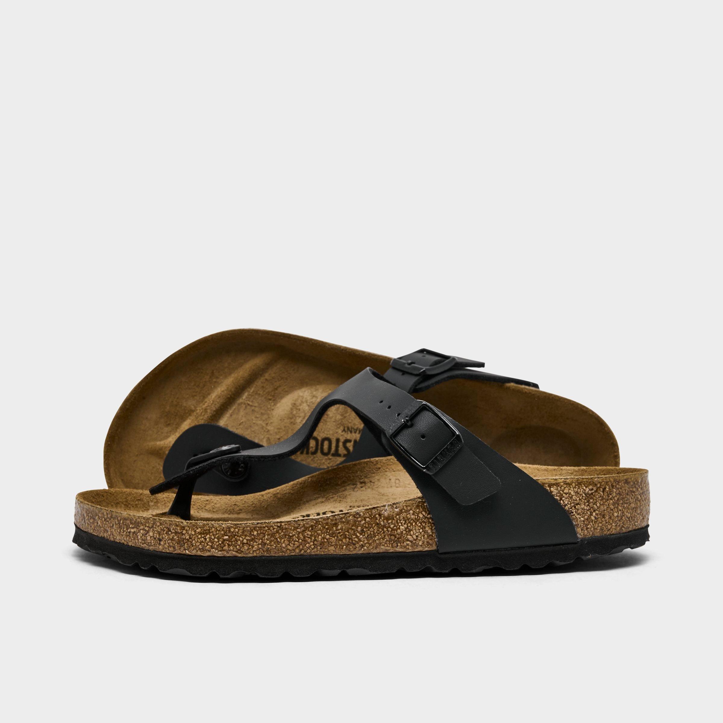 Click here for Birkenstock Womens Gizeh Birko-Flor Sandals in Bla... prices