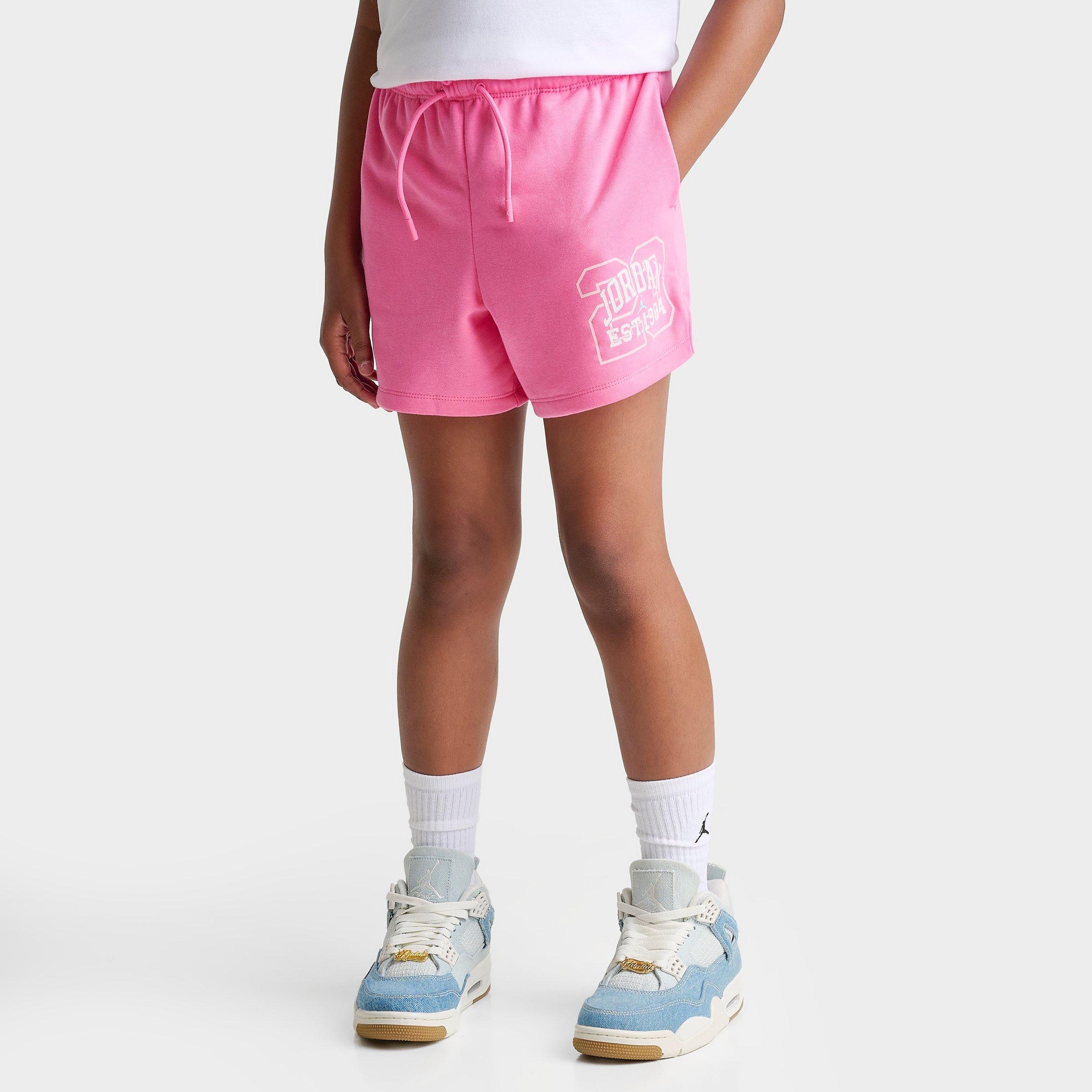 Click here for Jordan Girls Big Kids Collegiate Shorts in Pink Gl... prices