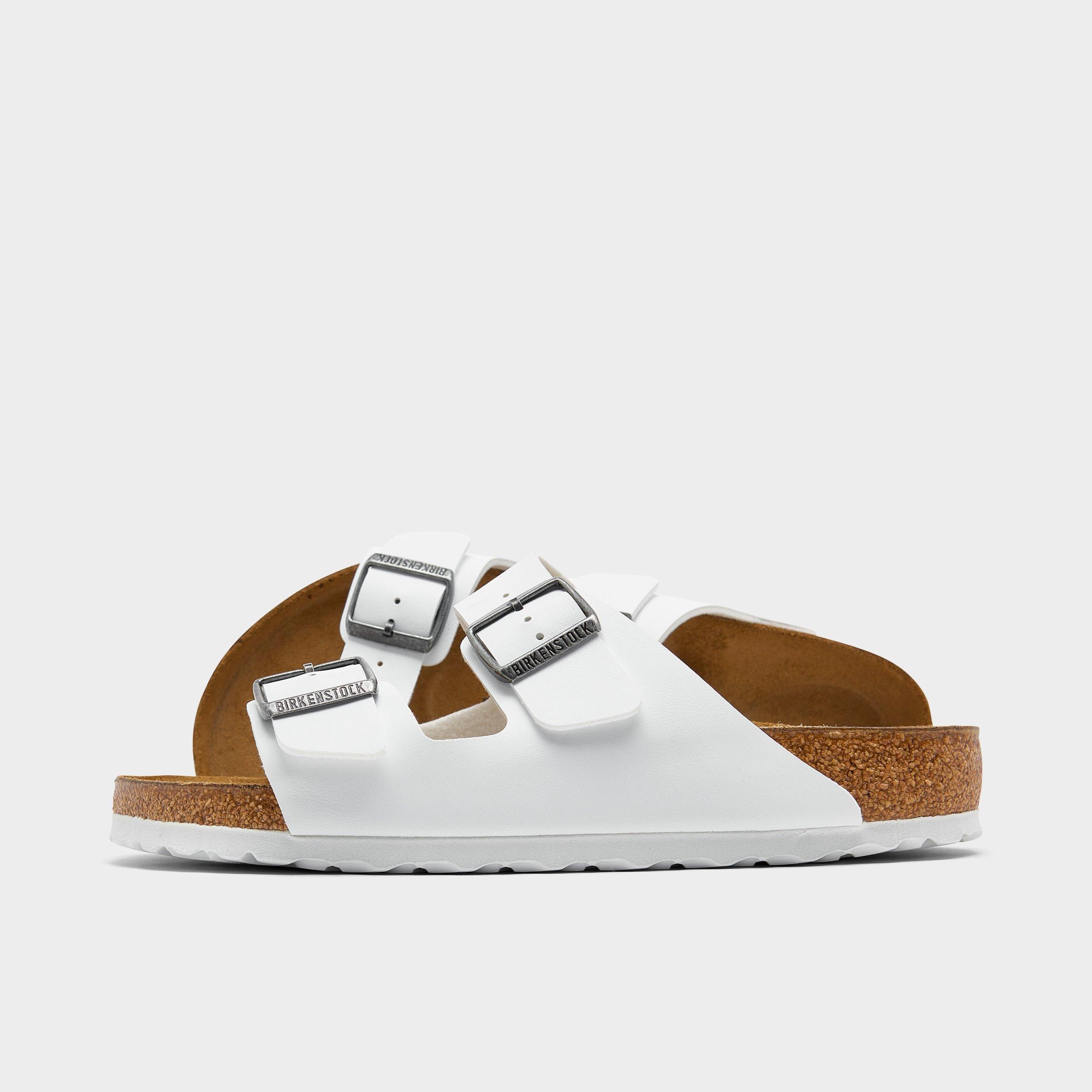 Click here for Birkenstock Mens Arizona Birko-Flor Sandals in Whi... prices