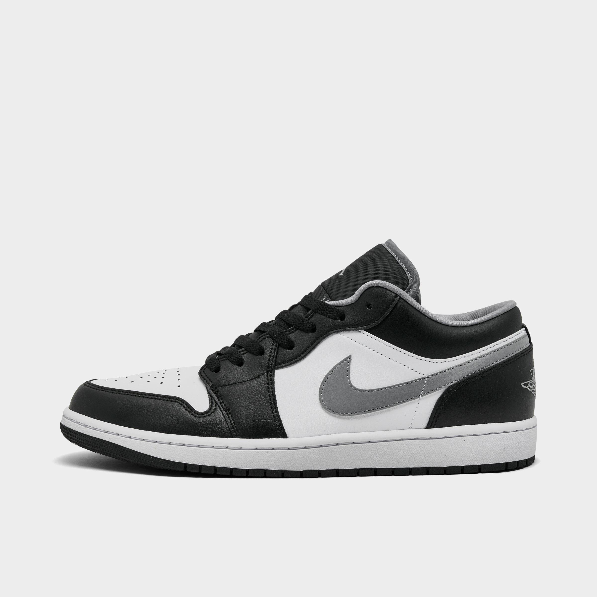 Click here for Jordan Mens Air Retro 1 Low Casual Shoes in Black/... prices