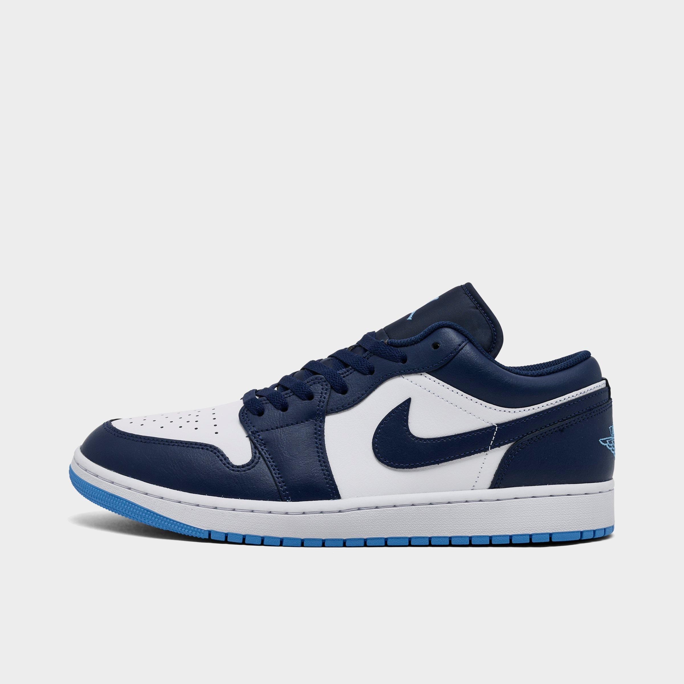 Click here for Jordan Mens Air Retro 1 Low Casual Shoes in midnig... prices