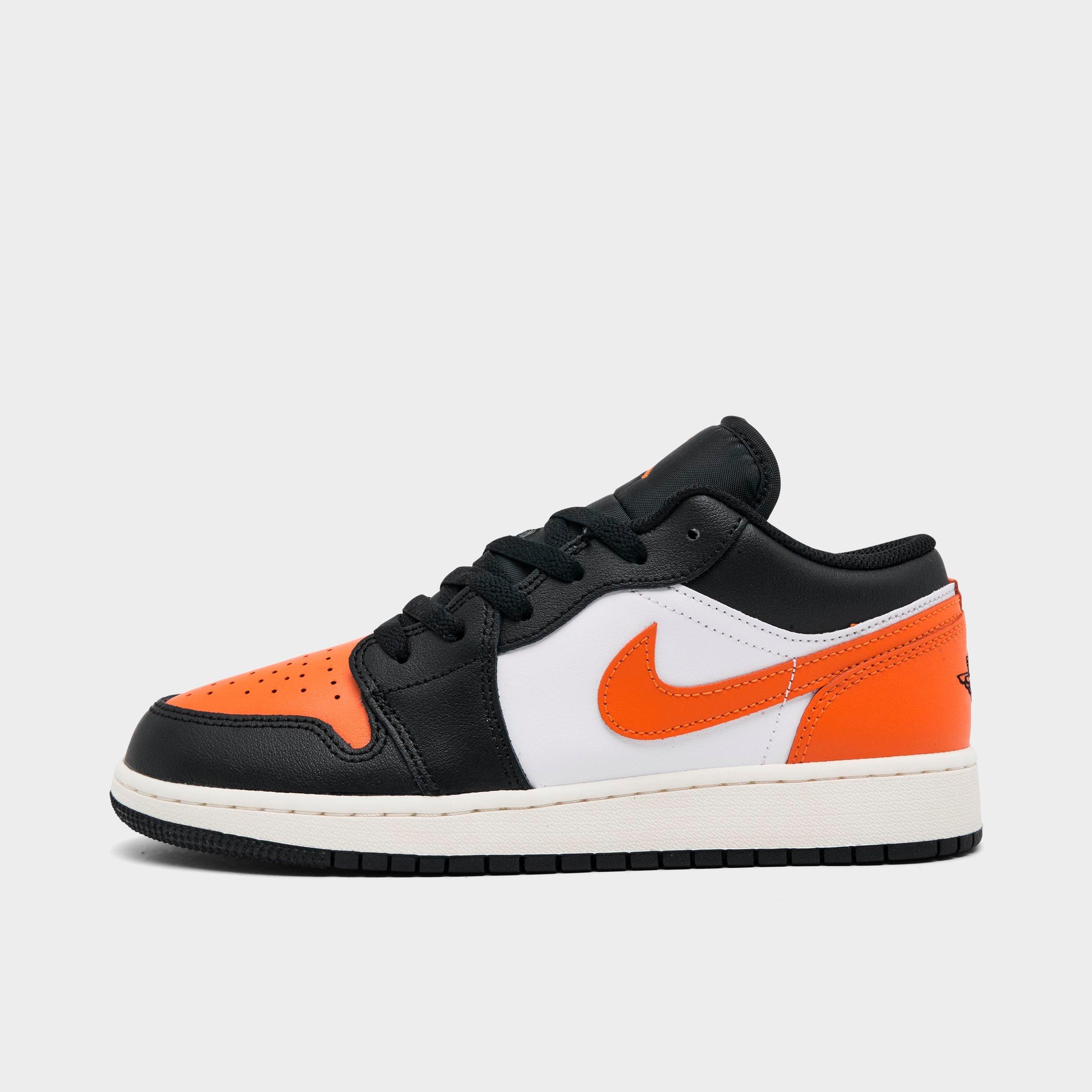 Click here for Jordan Big Kids Air Retro 1 Low Casual Shoes in Bl... prices