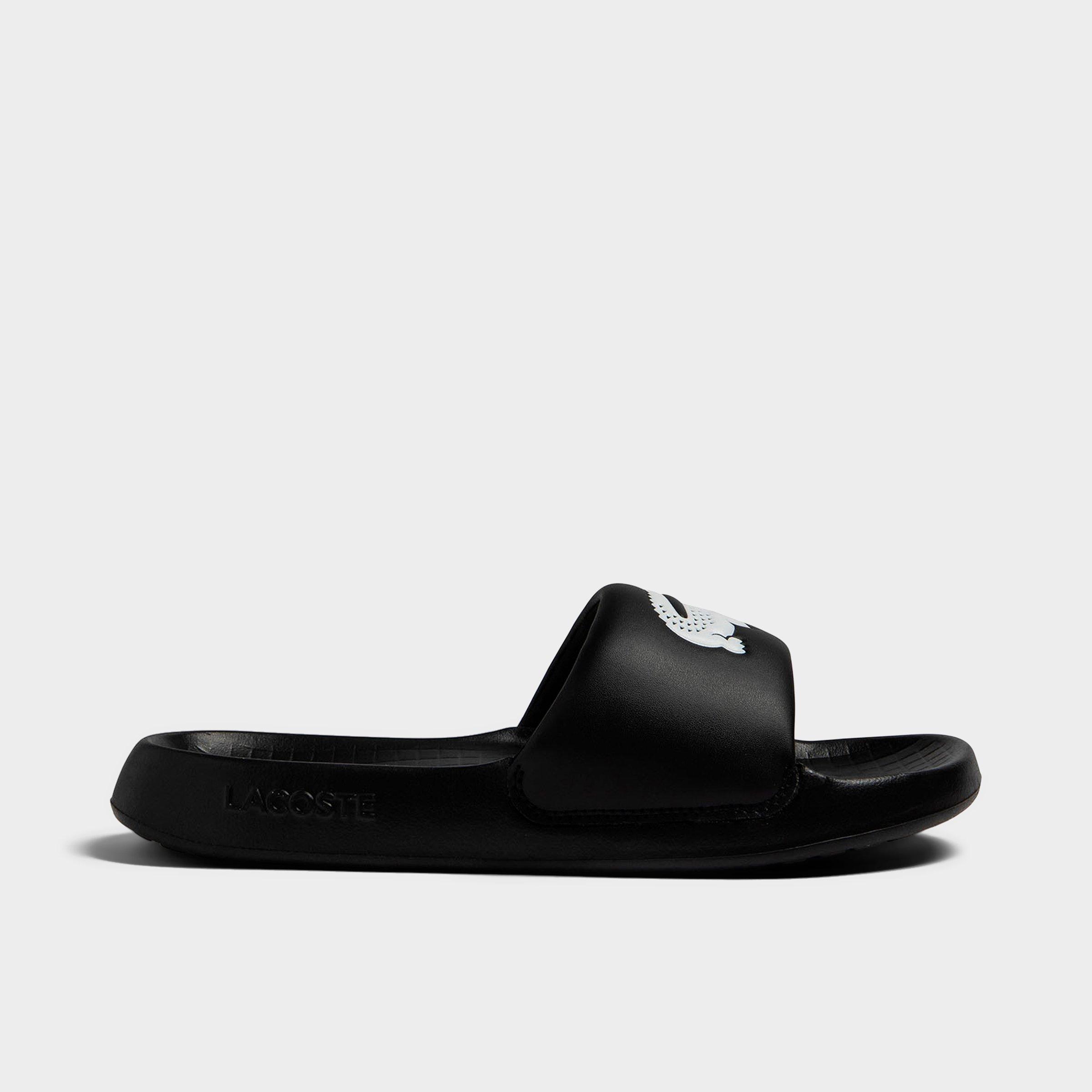 Click here for Lacoste Womens Croco 1.0 Synthetic Slide Sandals i... prices