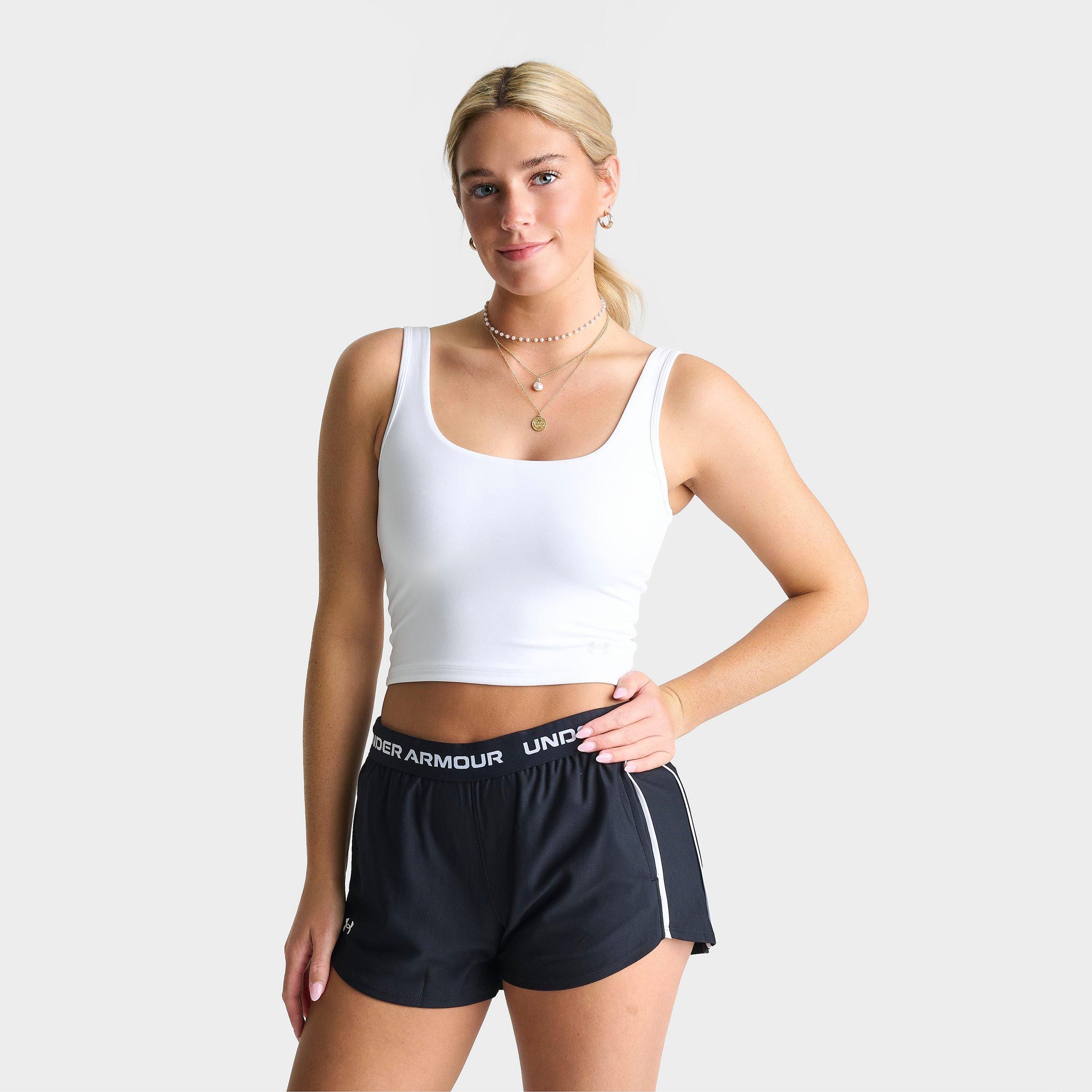 Click here for Under Armour Womens Motion Tank Top in White/Halo... prices