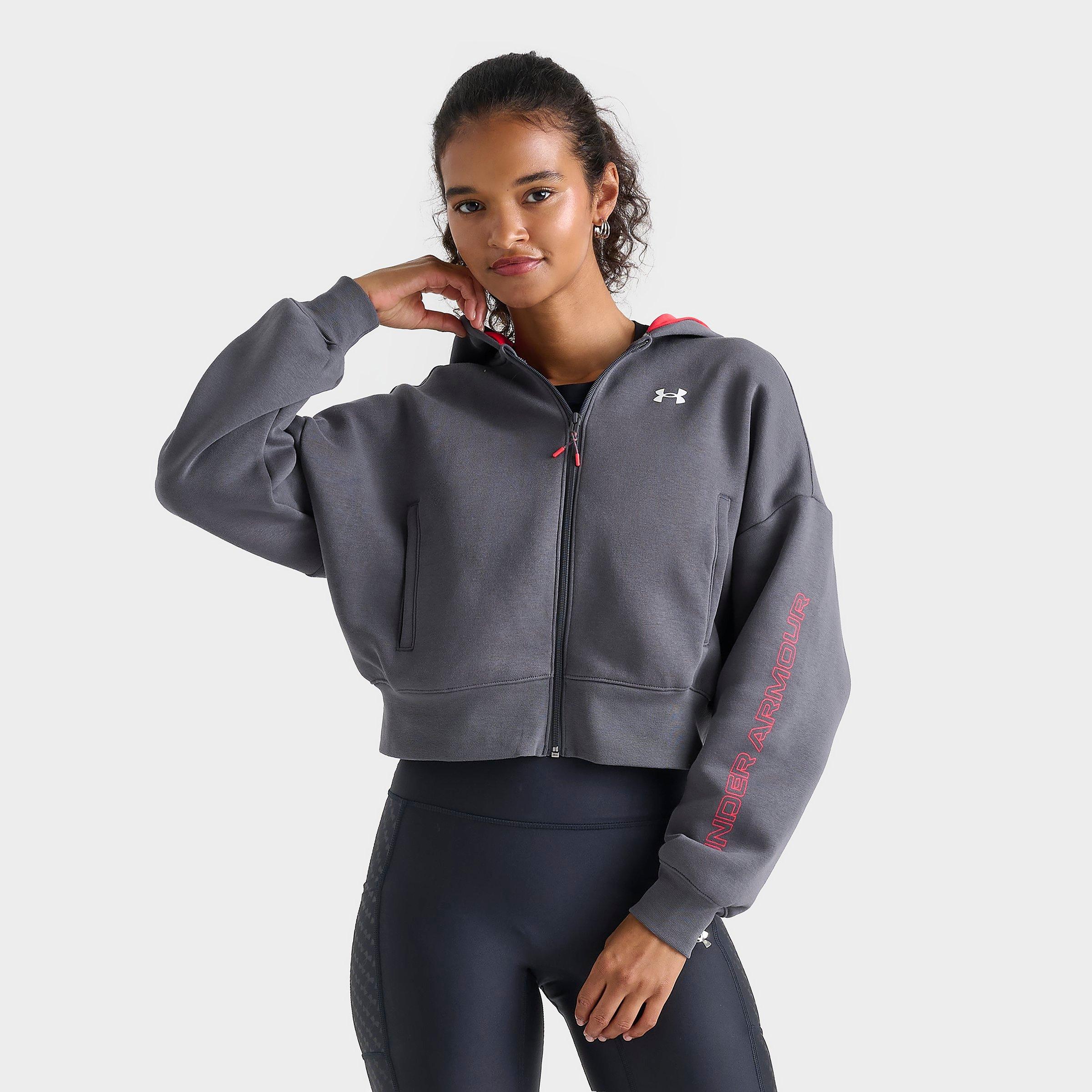 Click here for Under Armour Womens Fleece Full-Zip Hoodie in Grey... prices