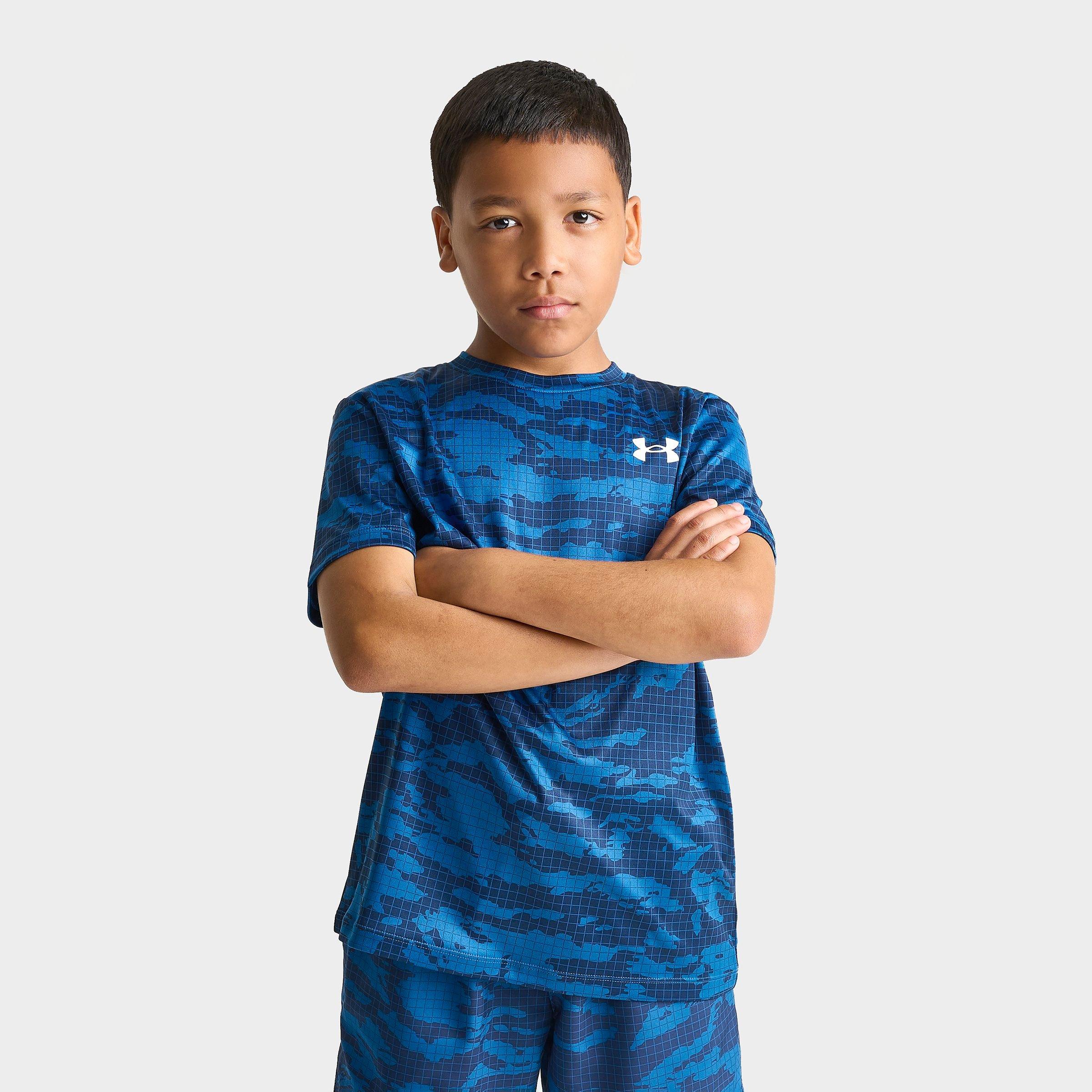 Click here for Under Armour Big Kids Grid Camo T-Shirt in Academy... prices