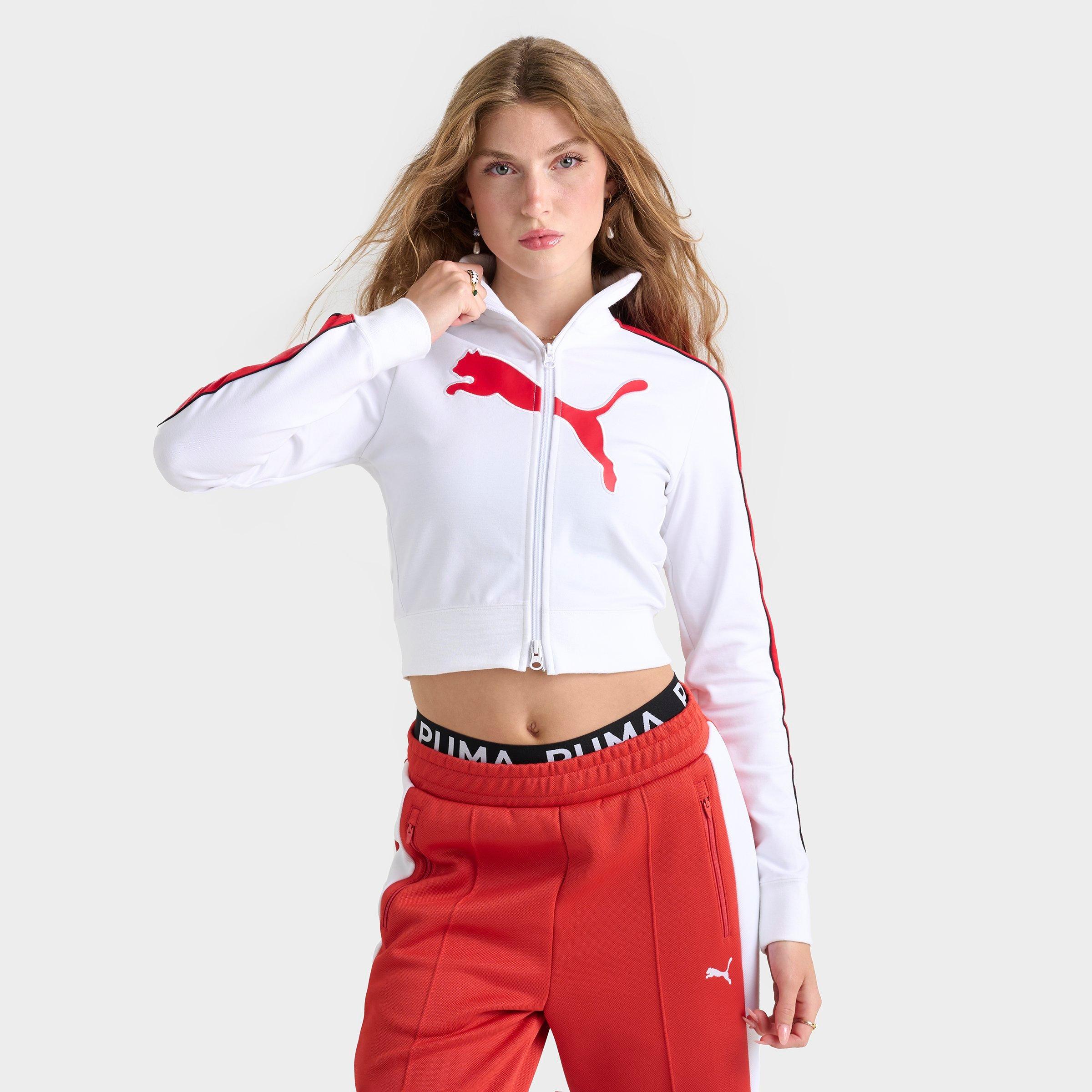 Click here for PUMA Womens T7 Slim Cropped Track Jacket in Puma W... prices