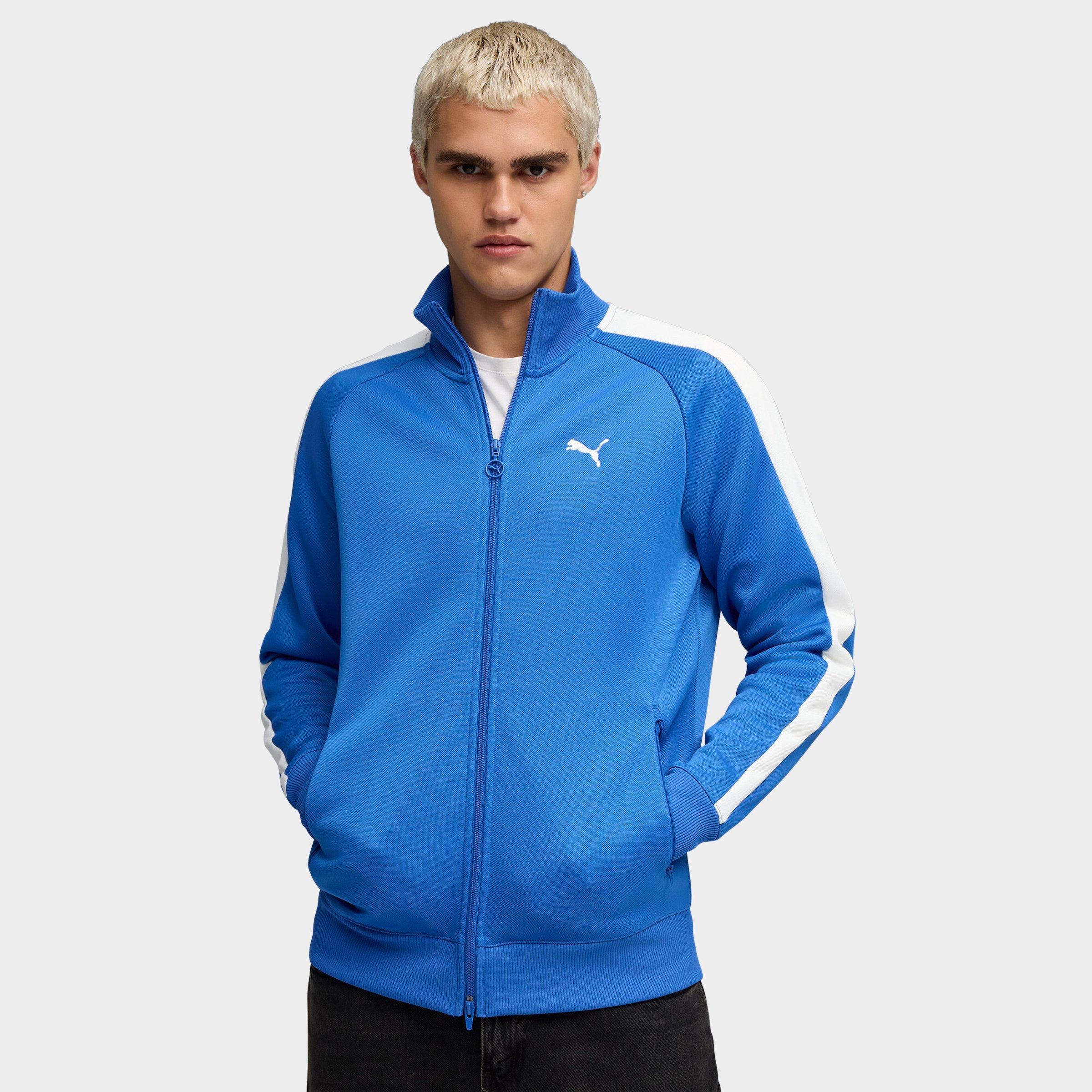 Click here for PUMA Mens T7 Always On Track Jacket in Mountain Bl... prices