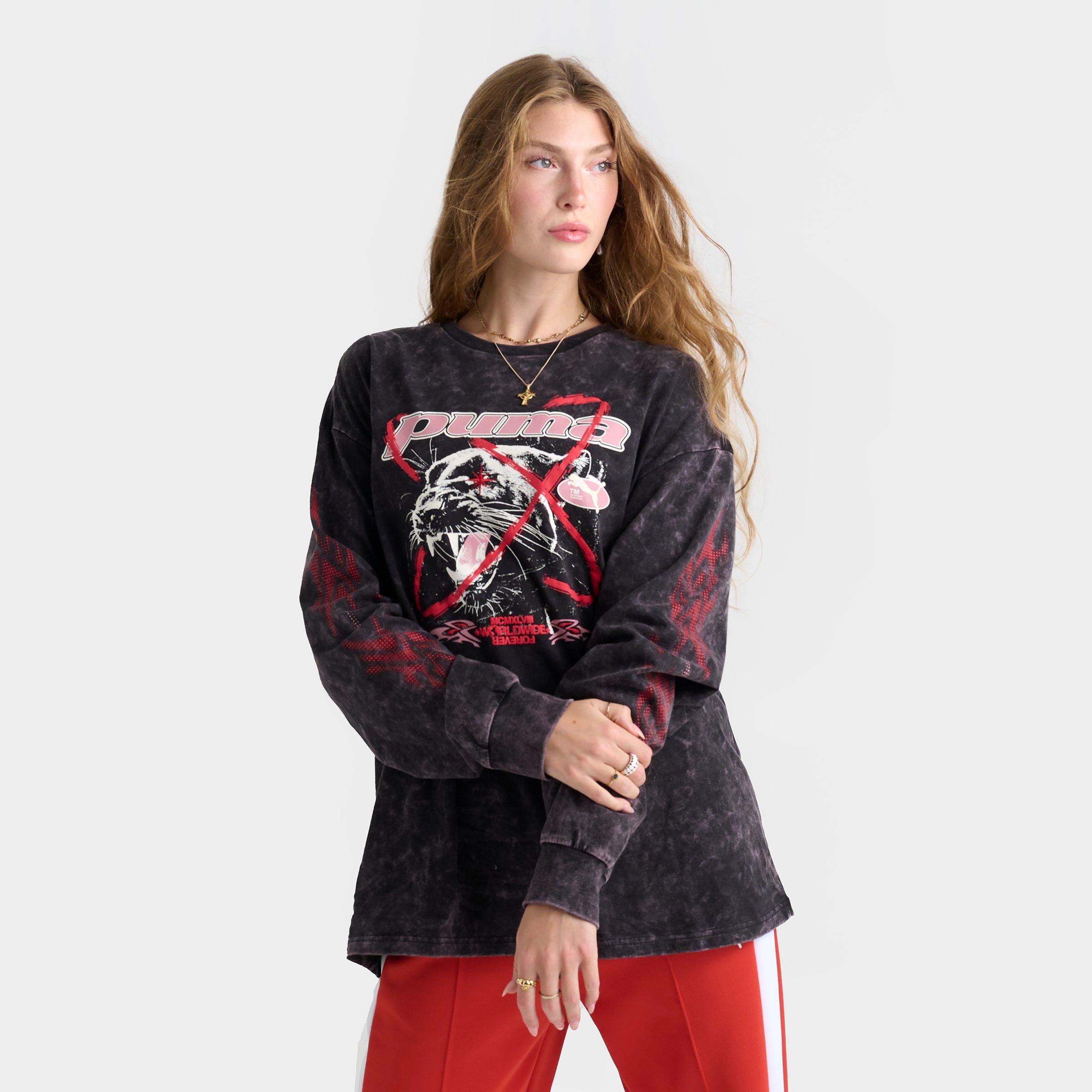 Click here for PUMA Womens TECH-X Long-Sleeve T-Shirt in Black Si... prices