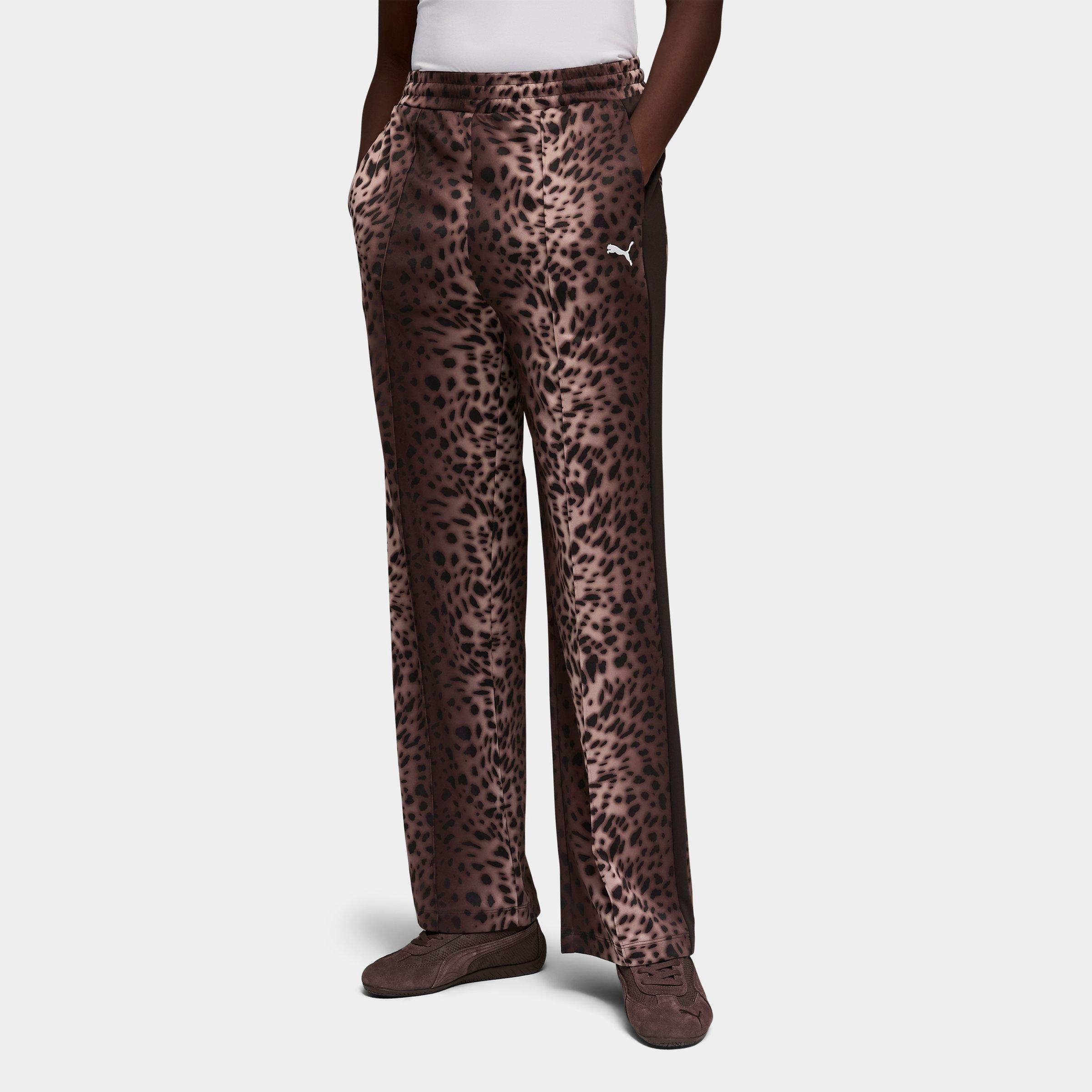 Click here for PUMA Womens T7 Leopard Luxe Track Pants in Puma Bl... prices