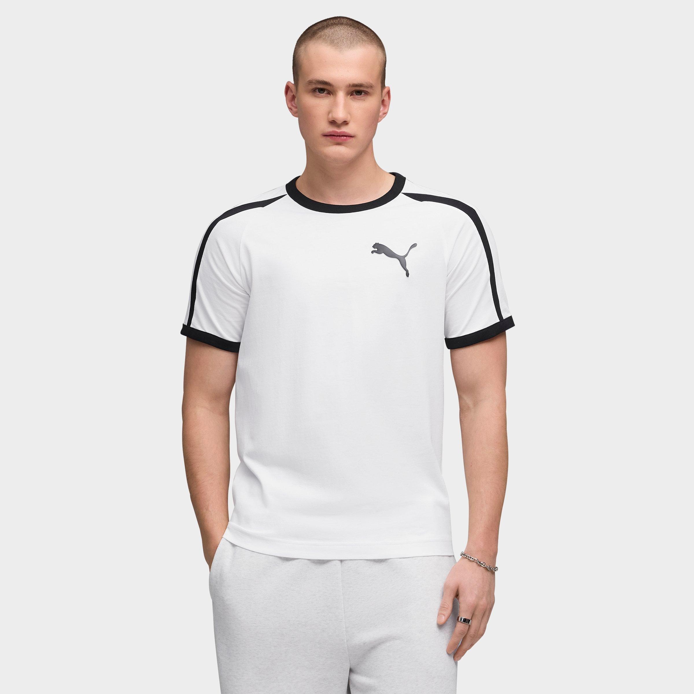 Click here for PUMA Mens T7 Big Cat Ringer T-Shirt in Puma White... prices