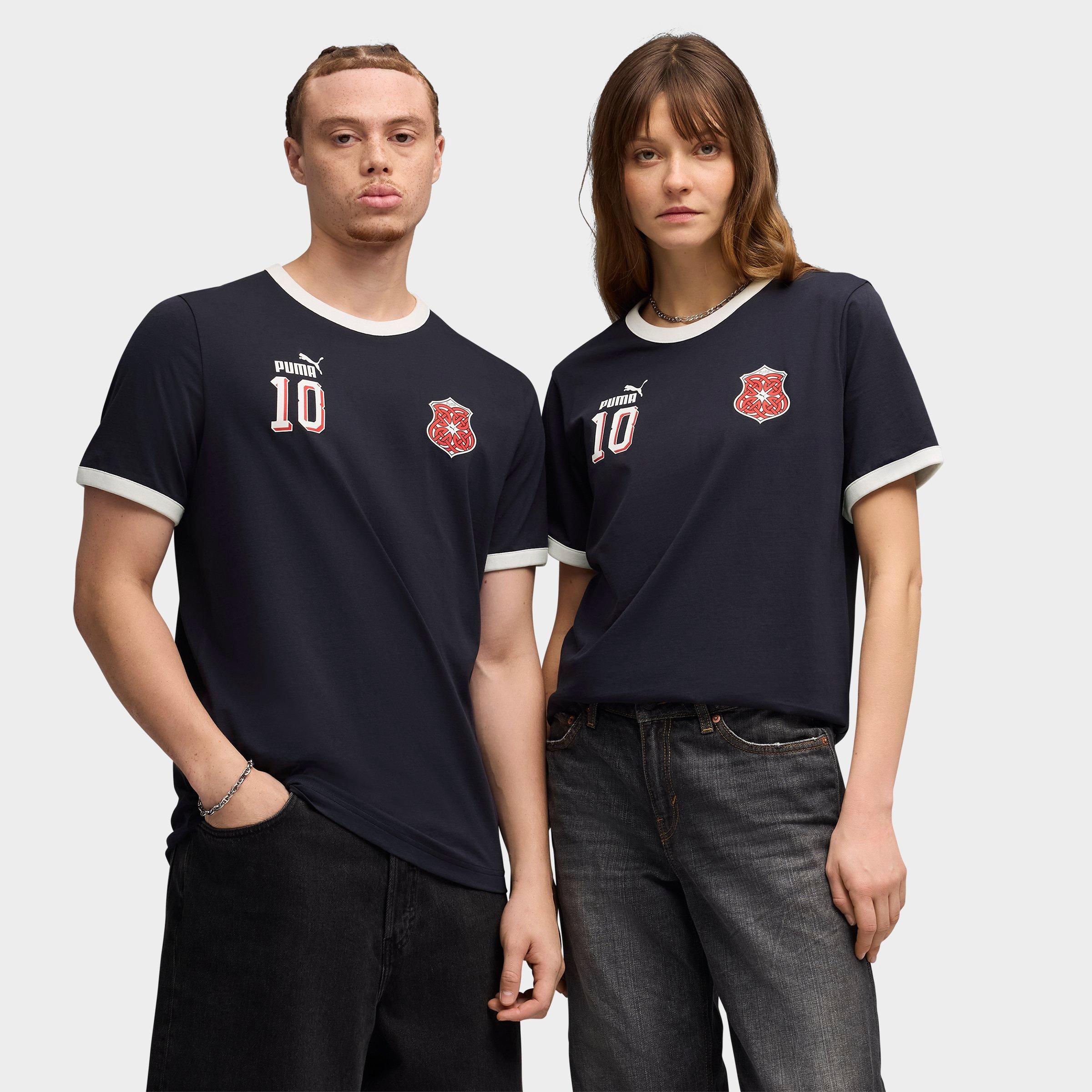 Click here for PUMA Mens Future Archive Ringer T-Shirt in New Nav... prices