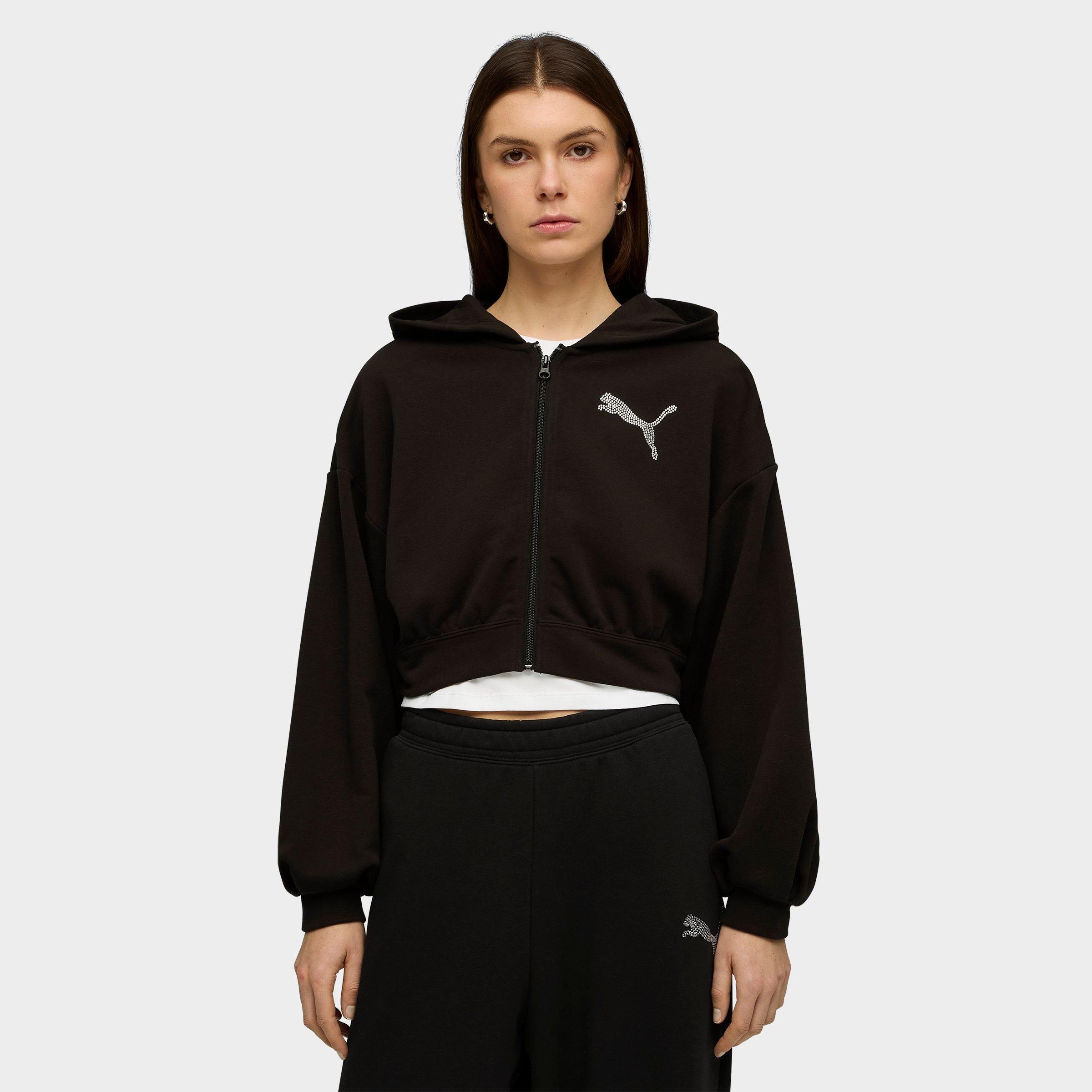 Click here for PUMA Womens Essentials Graphics Bedazzled Cropped... prices