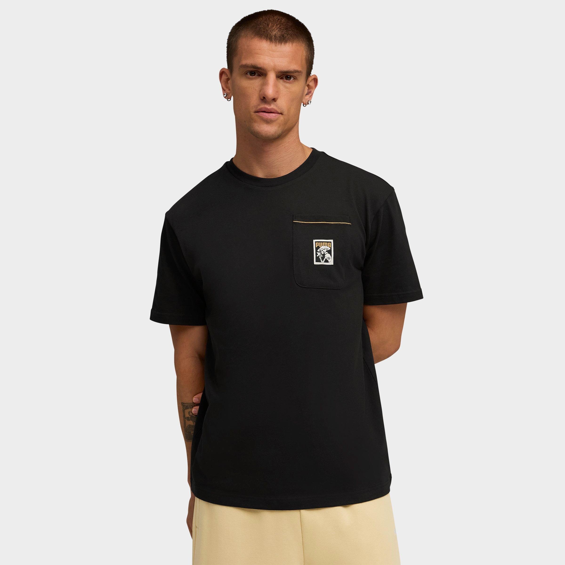 Click here for PUMA Mens Día de Muertos Pocket T-Shirt in Puma Bl... prices