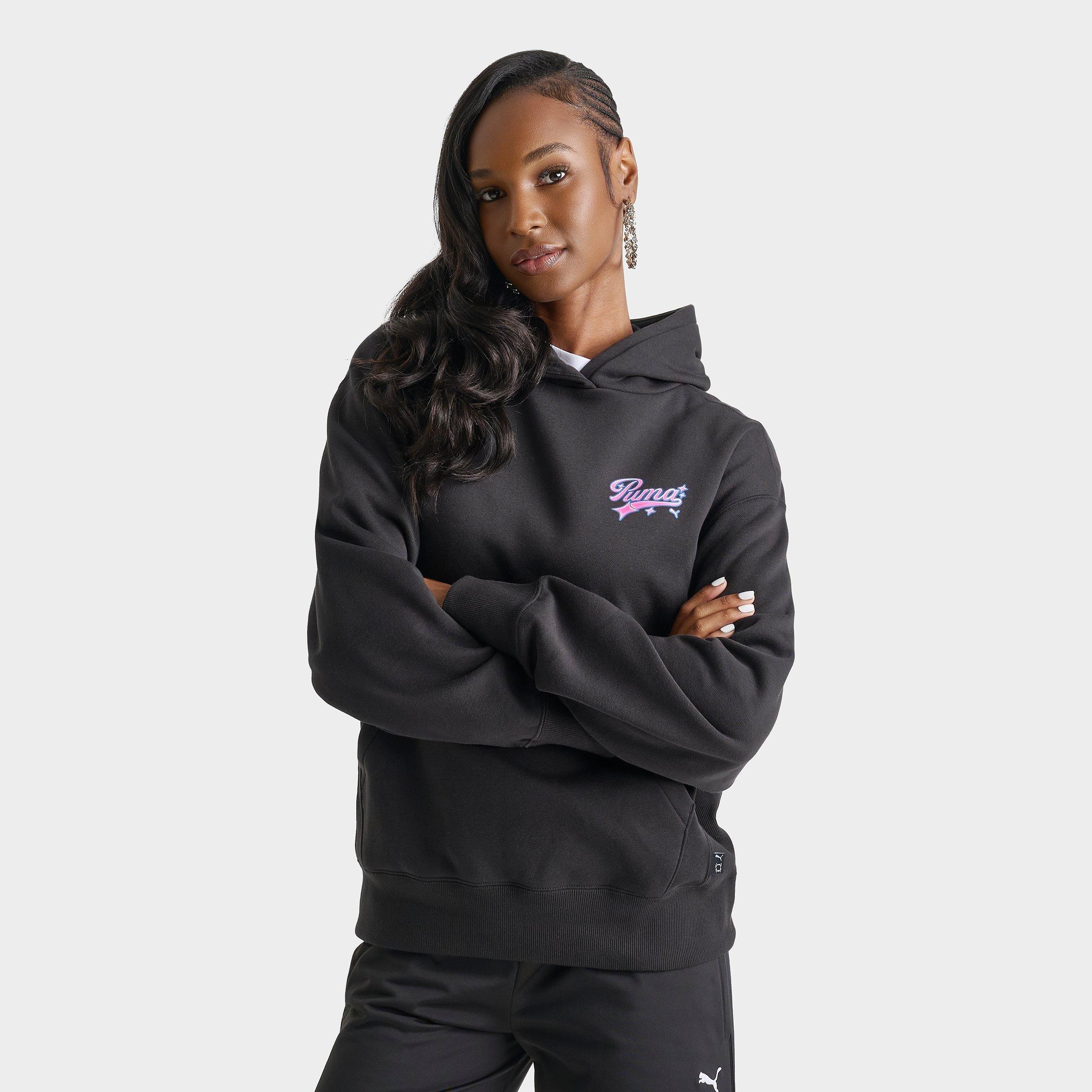 Click here for PUMA Womens Jer-She Cherry Pullover Hoodie in Blac... prices