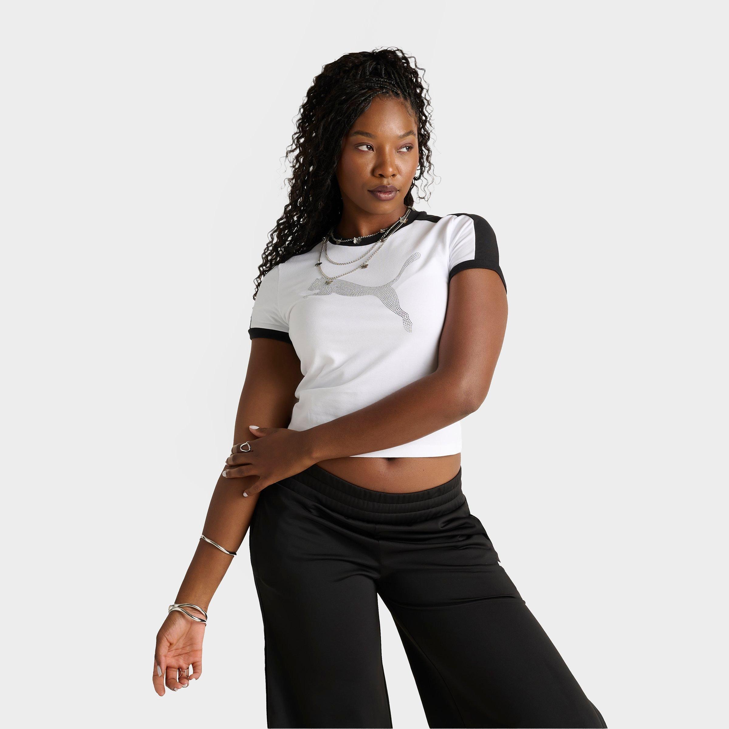 Click here for PUMA Womens FENTY x T7 Slim T-Shirt in White Size:... prices