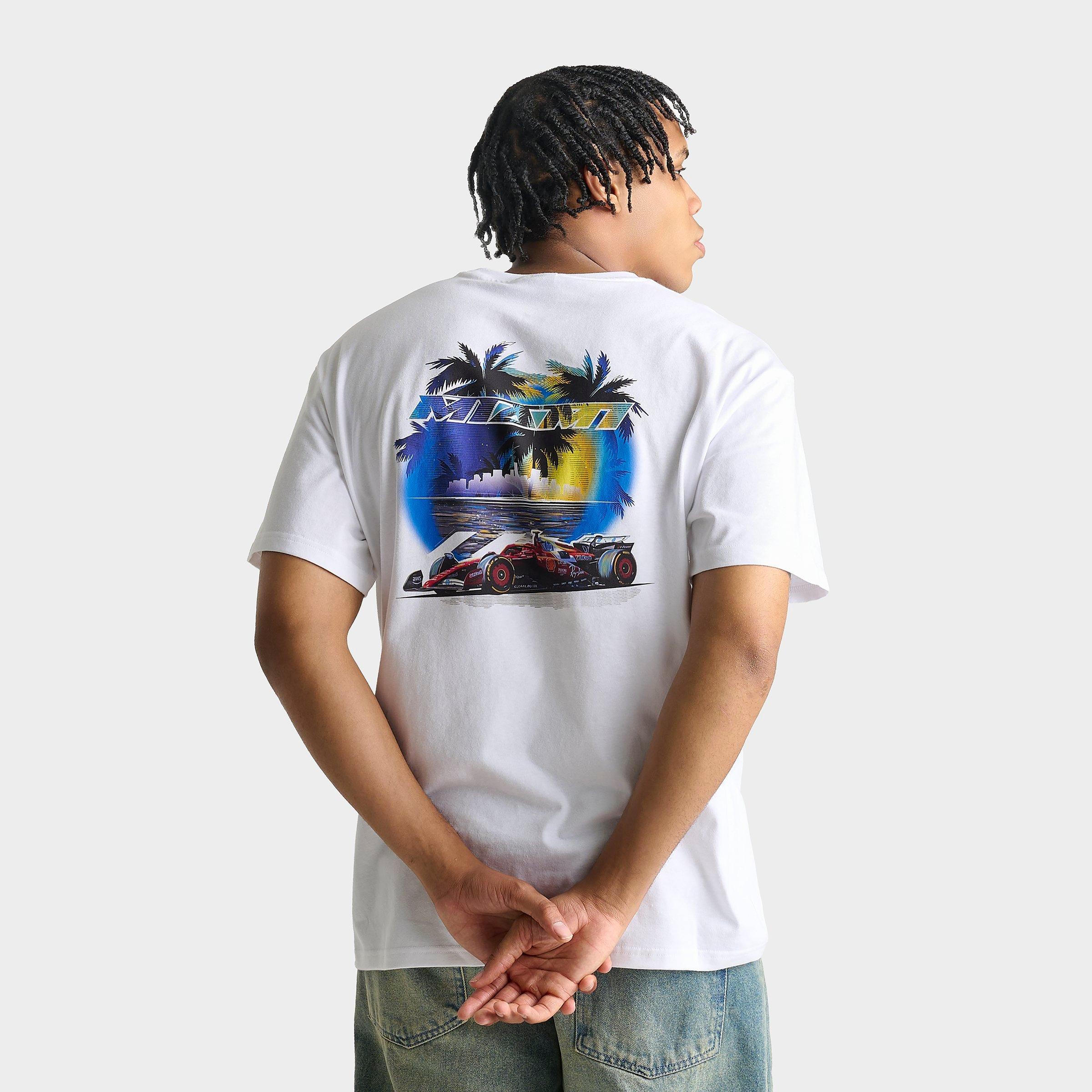 Click here for PUMA Mens Ferrari Miami Graphic T-Shirt in White S... prices