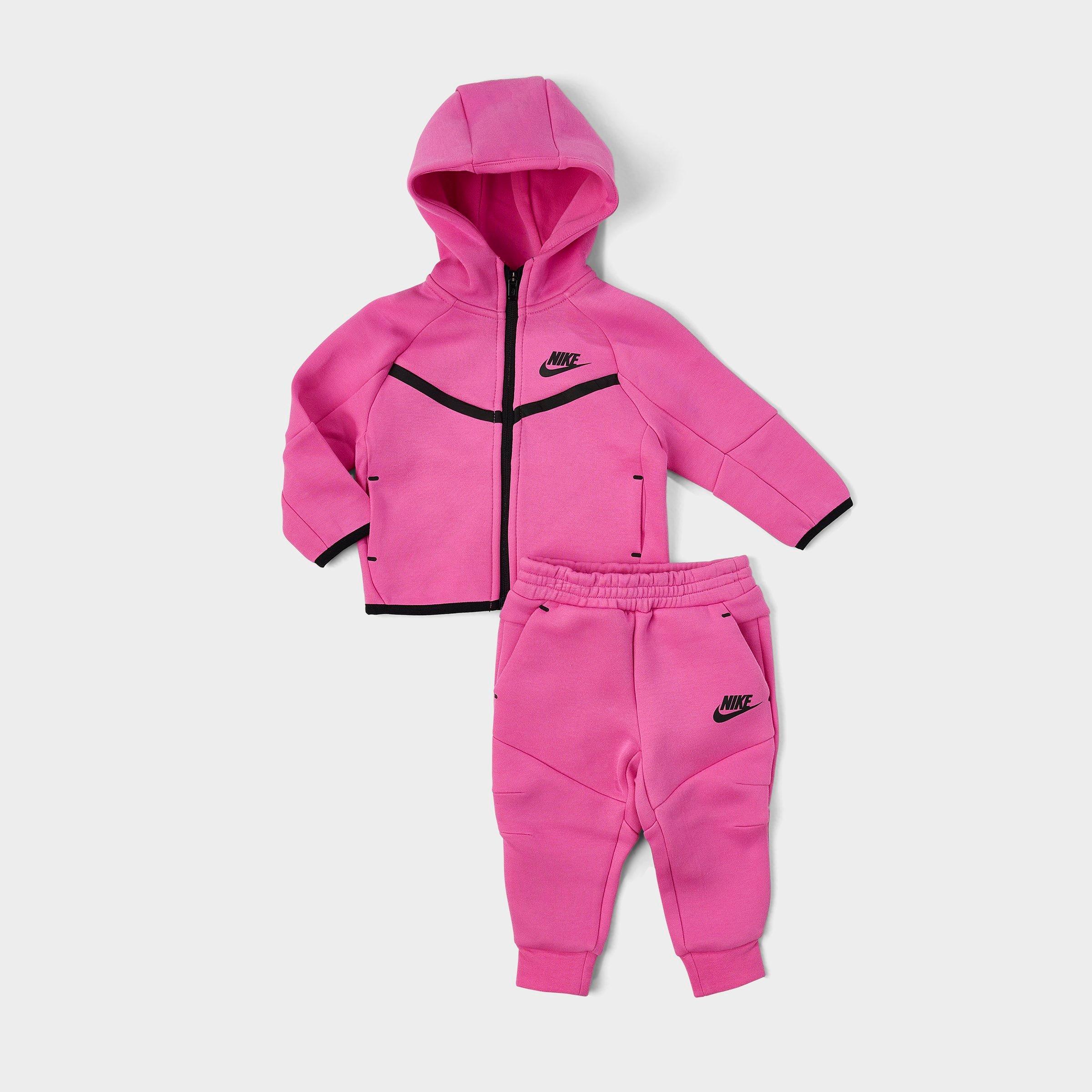 Nike Baby Boys Long-Sleeve Hoodie and Pant  2-Piece Set - Playful Pink