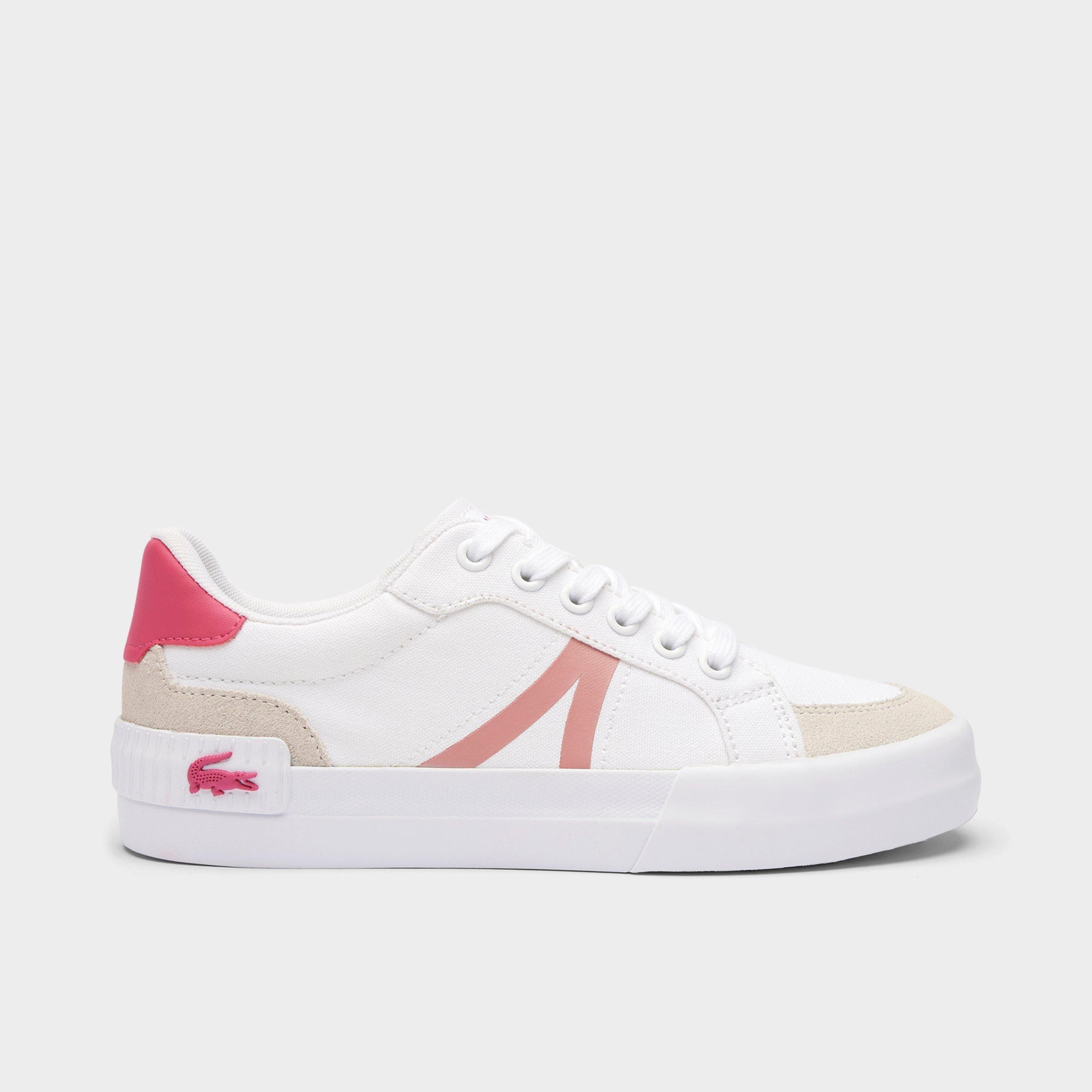 Click here for Lacoste Big Kids L004 Casual Shoes in Open White/P... prices