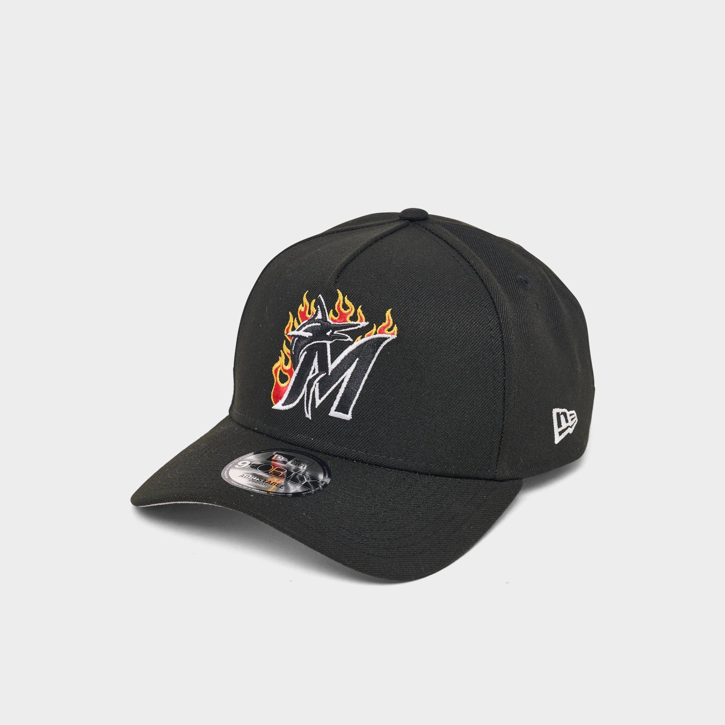 Click here for New Era Miami Marlins MLB 9FORTY Flames A-Frame Ad... prices