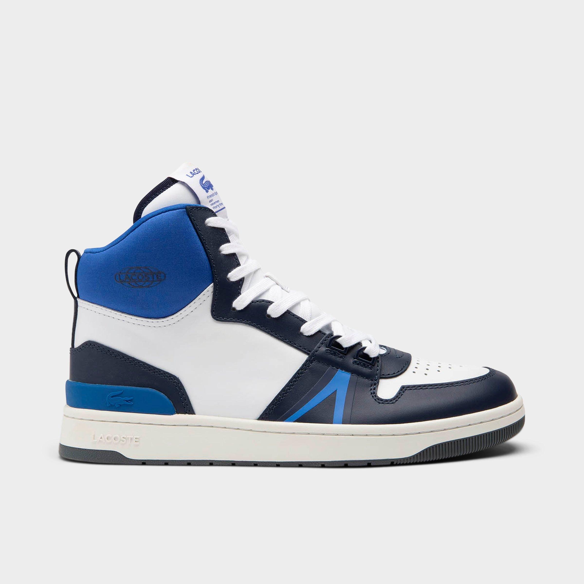 Click here for Lacoste Mens L001 Mid Leather Casual Shoes in Navy... prices