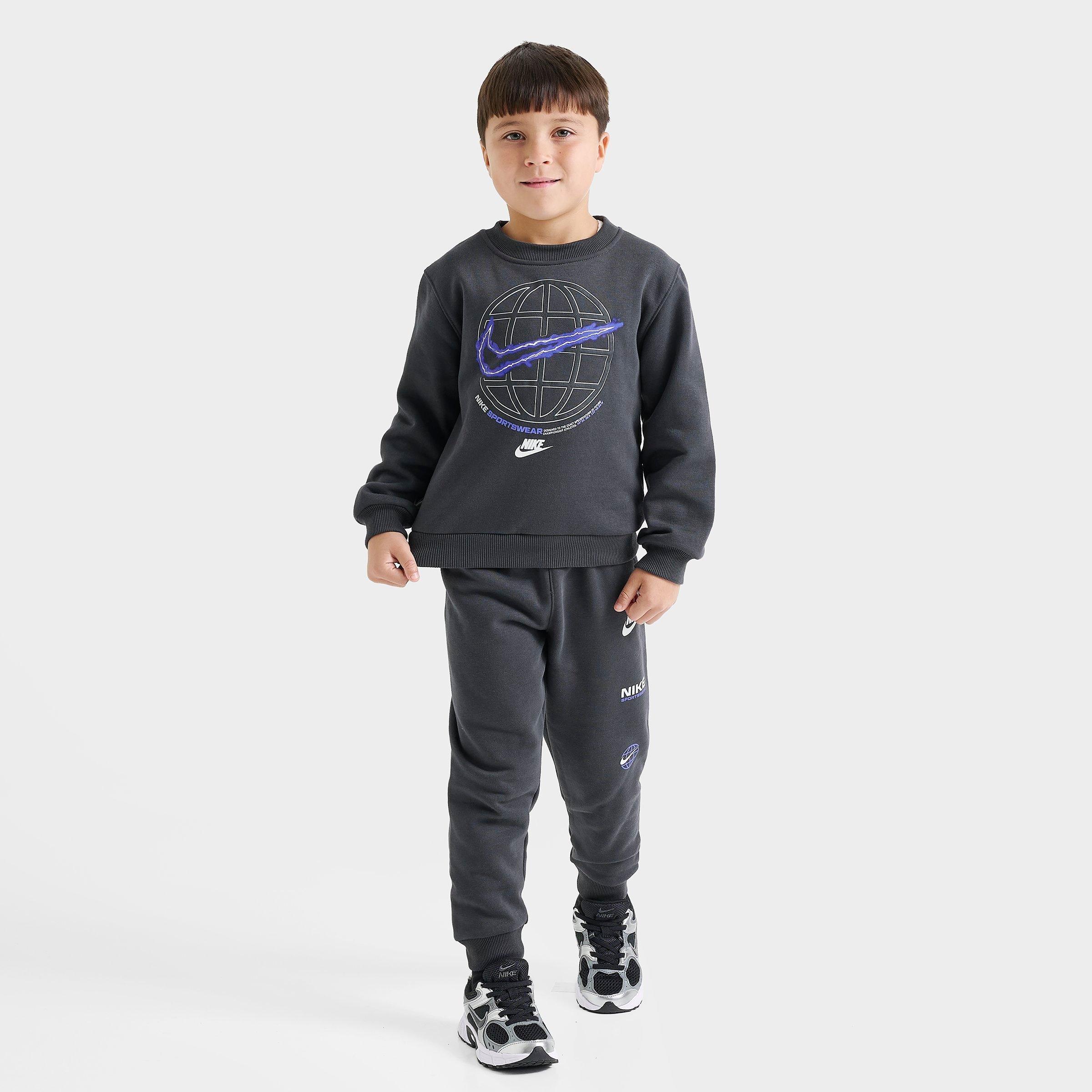 Click here for Nike Little Kids Globe Crewneck Sweatshirt and Jog... prices